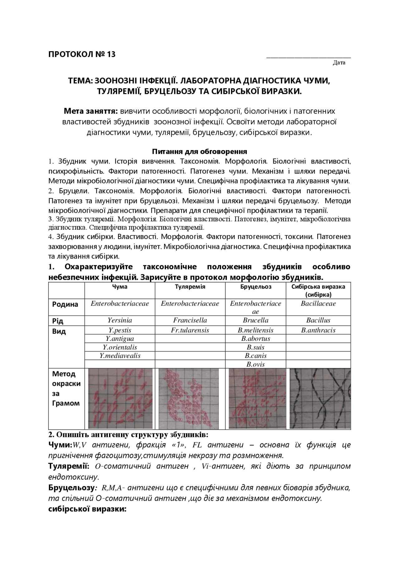 протокол 13 протокол по микробиологии смотрите по вопросам Рефераты