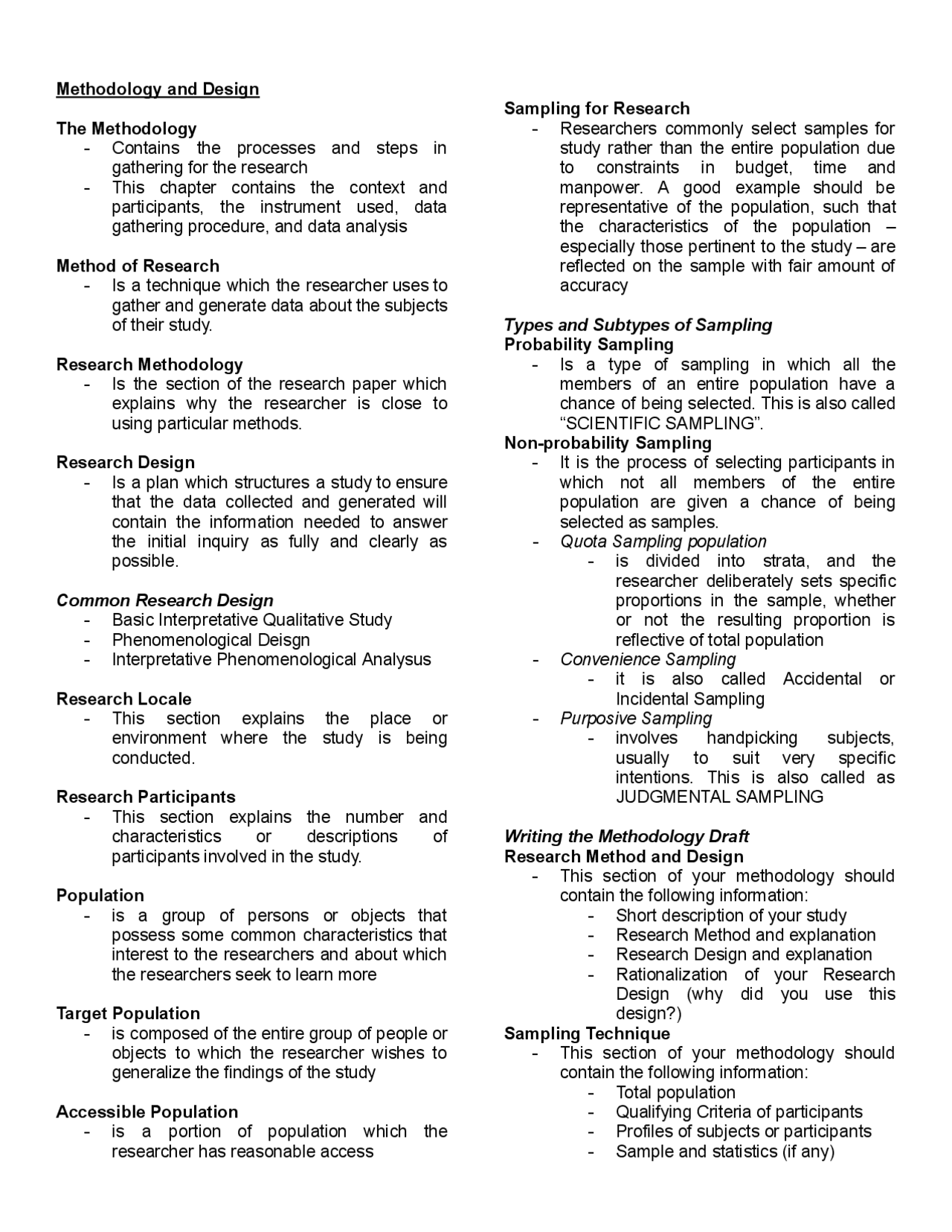 PRACTICAL RESEARCH 1 EXAM REVIEWER | Study notes English | Docsity