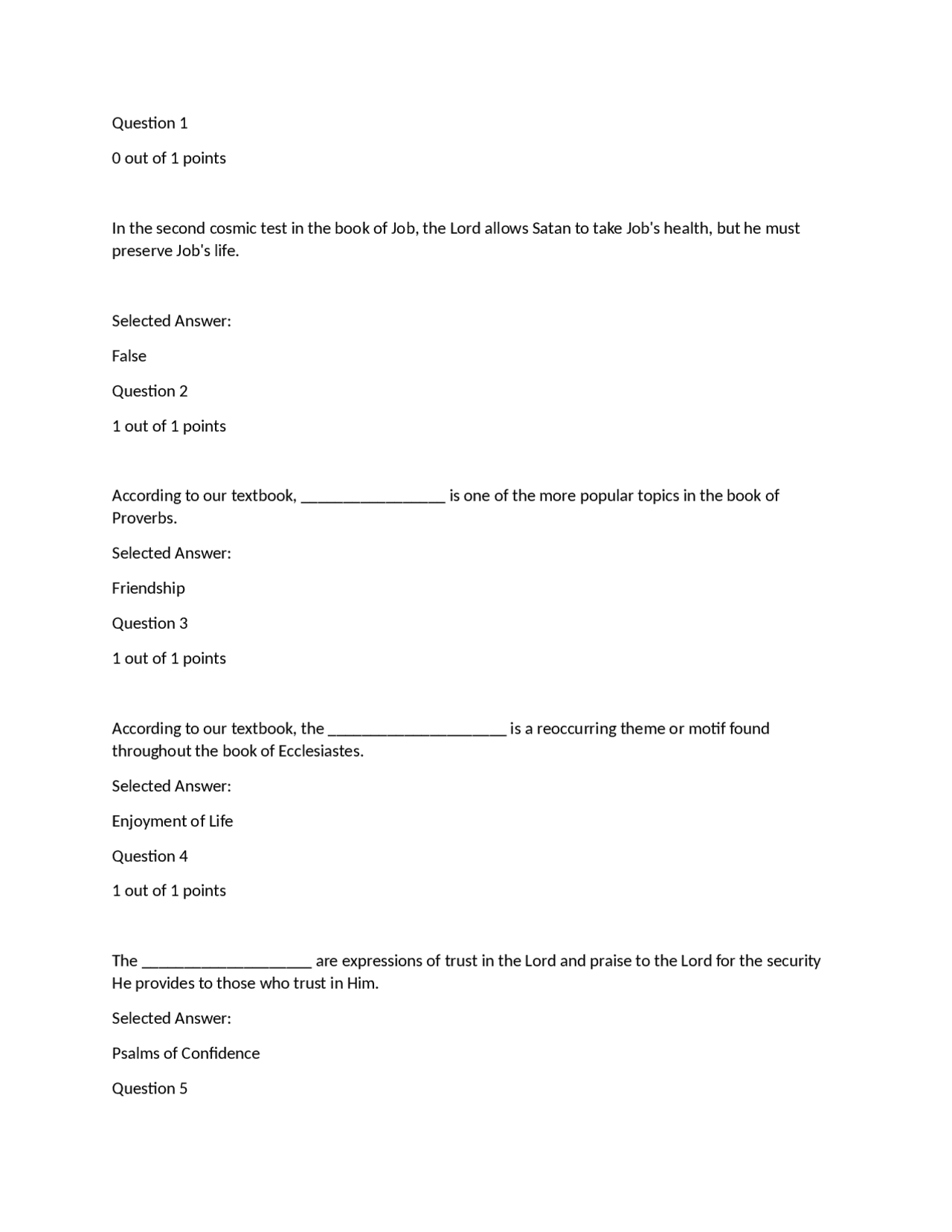 Liberty University Online Academy Bible 104 Quiz 3 Questions And Answers Updated 2023 Exams