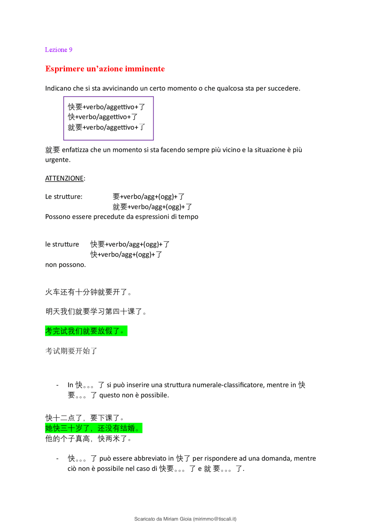 Appunti Grammatica Cinese 3 Appunti Di Lingua Cinese Docsity