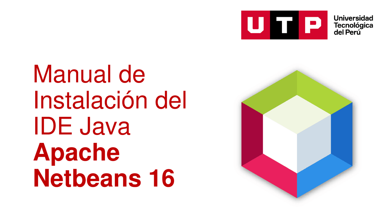manual de instalacion del ide java apache netbeans | Diapositivas de ...