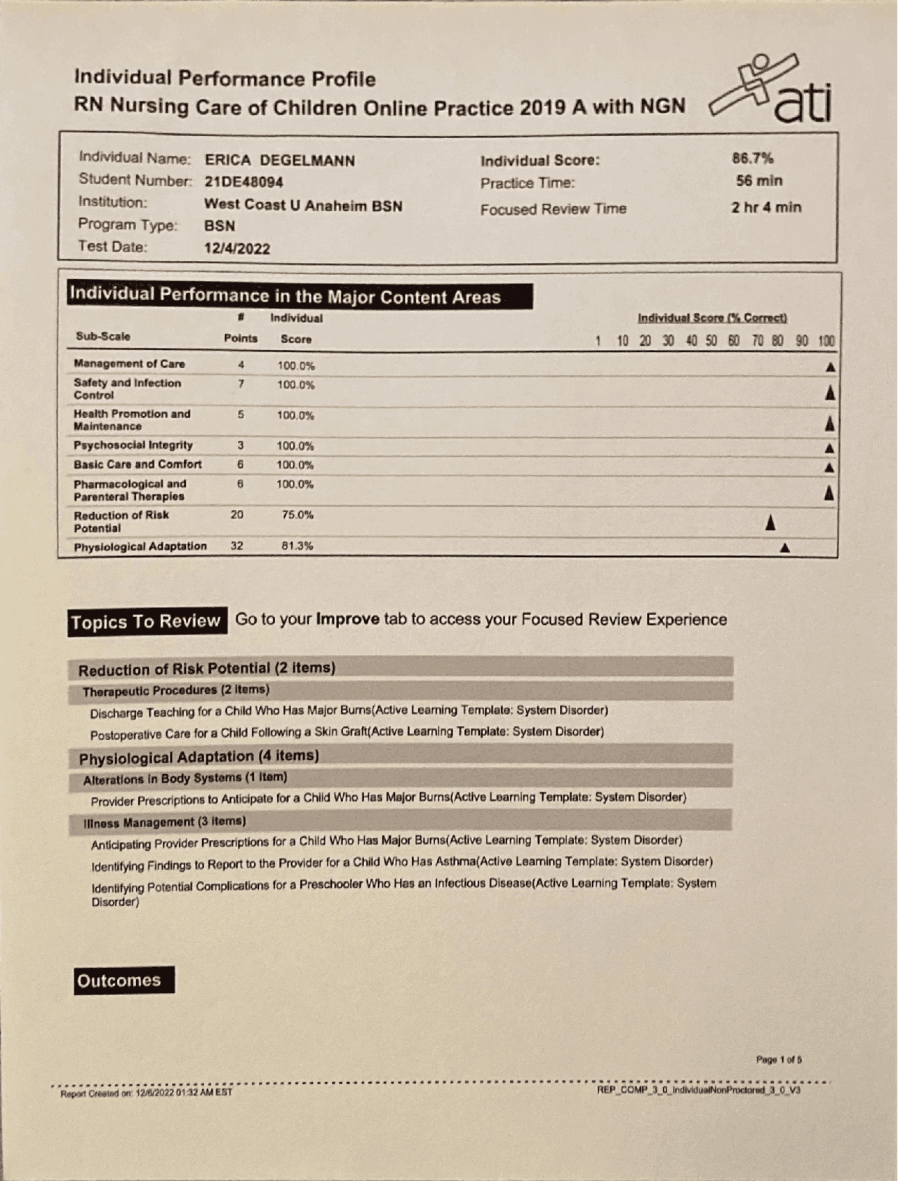 General Pediatrics review topics | Transcriptions Pediatrics | Docsity