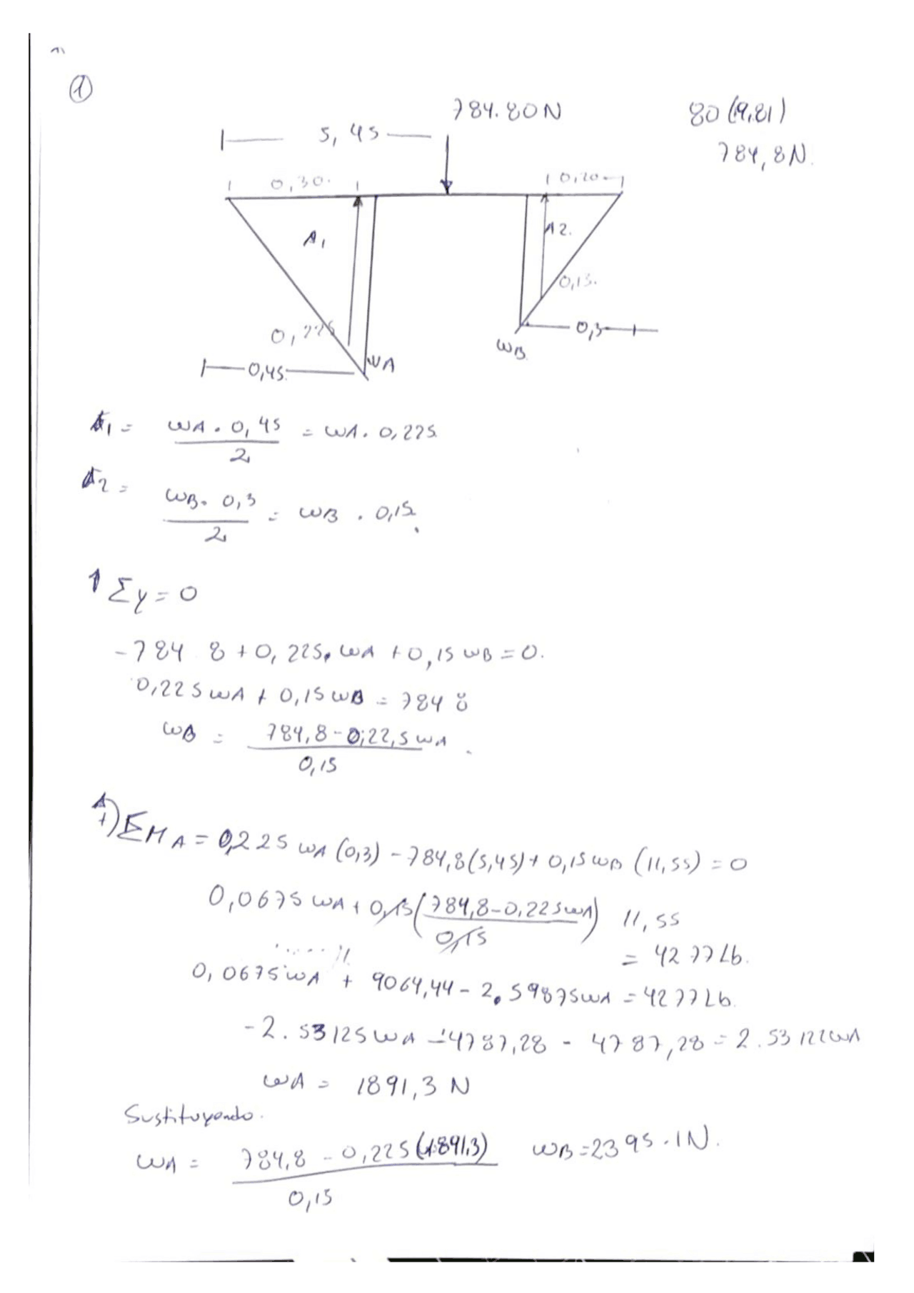 Examen Parcial De Estatica Exámenes De Estática Docsity