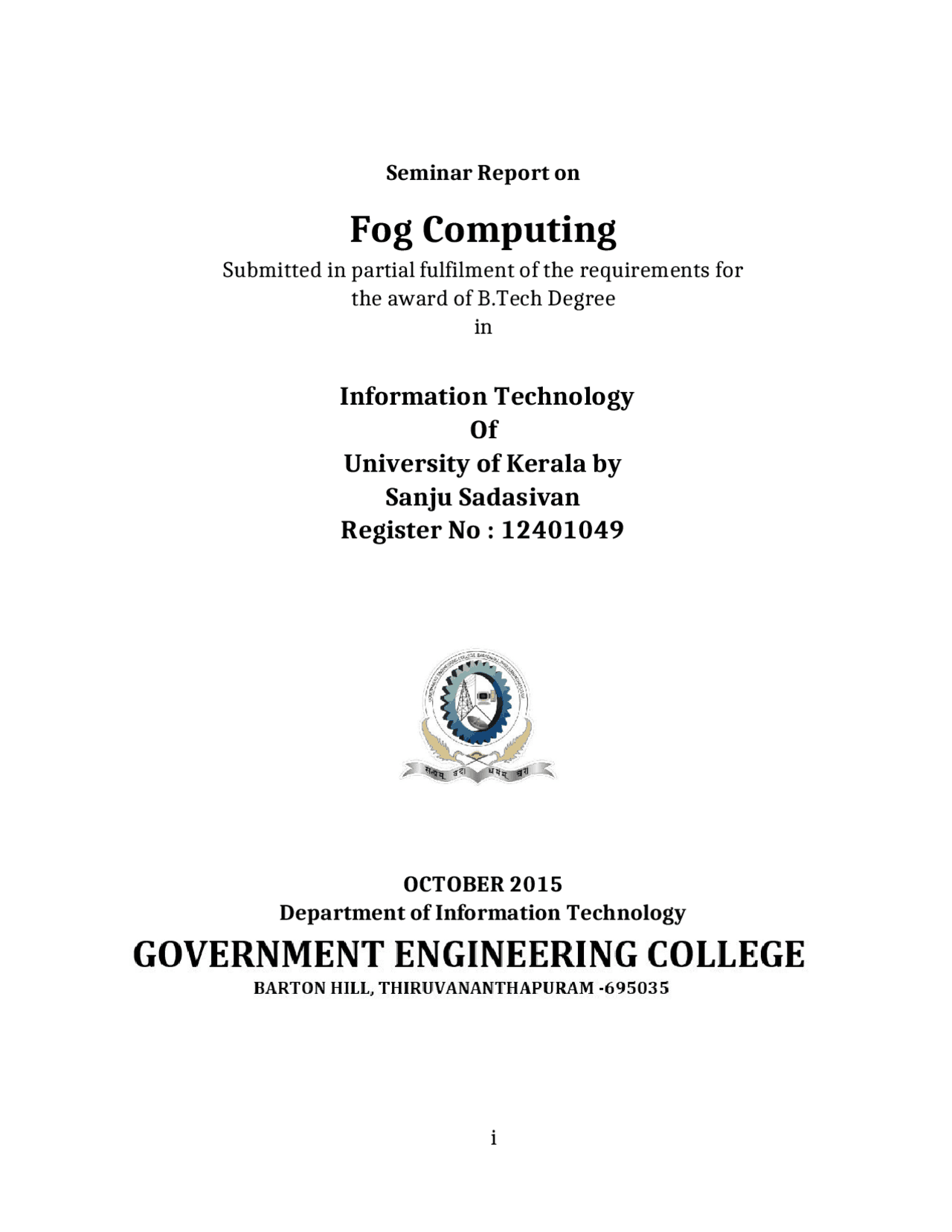 FOG COMPUTING IS THE MODERN REVOLUTION | Papers Software Engineering | Docsity