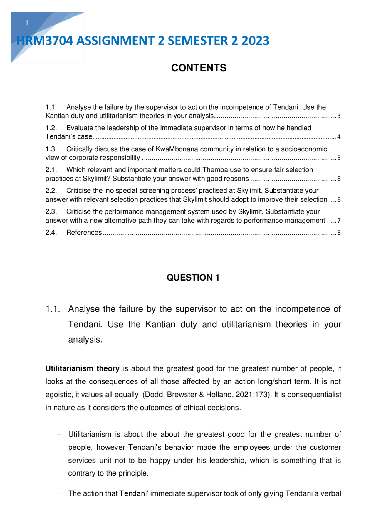 HRM3704 ASSIGNMENT 2 SEMESTER 2 2023 | Exams Human Resource Management ...