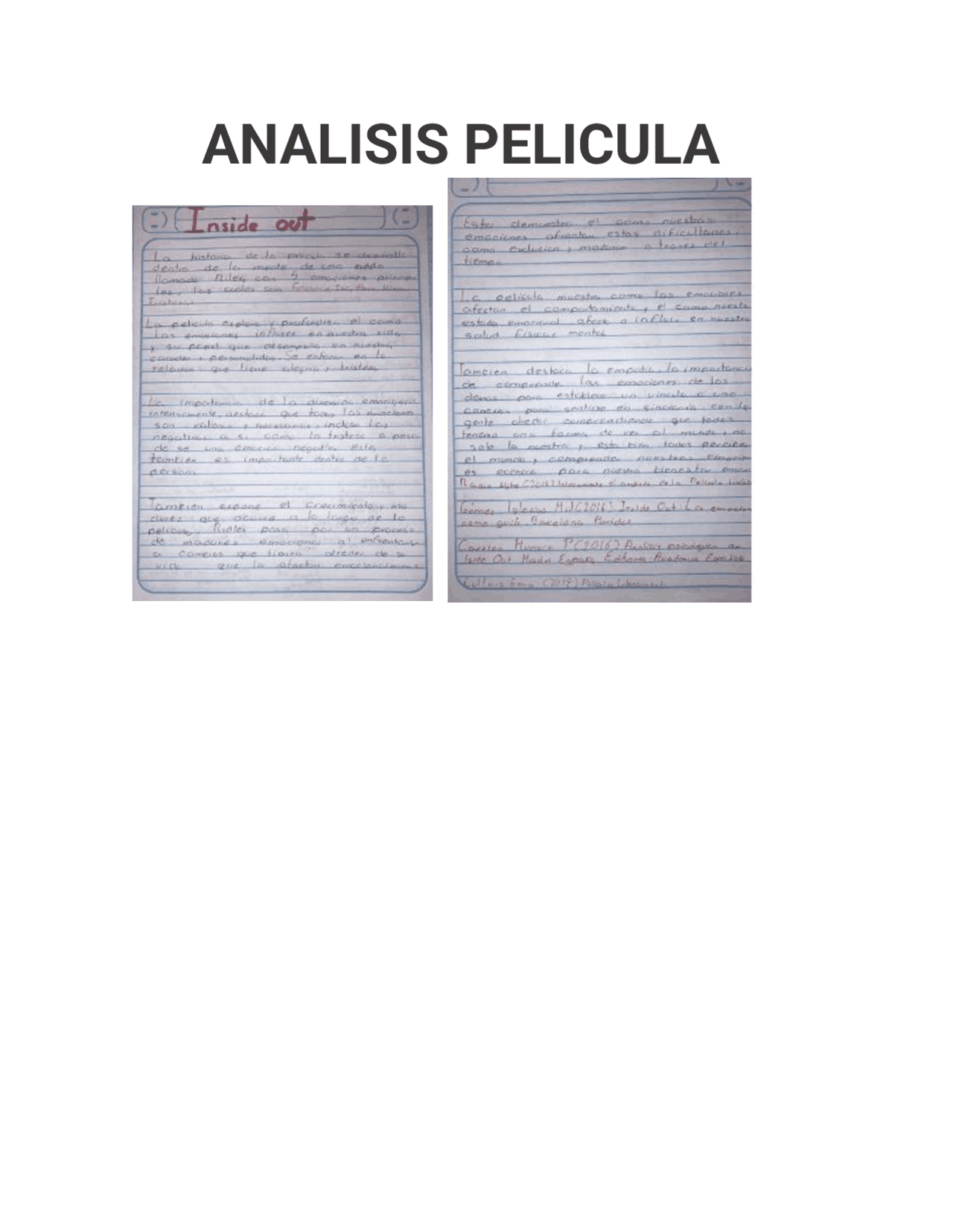 Analisis de pelicula so | Resúmenes de Psicología | Docsity