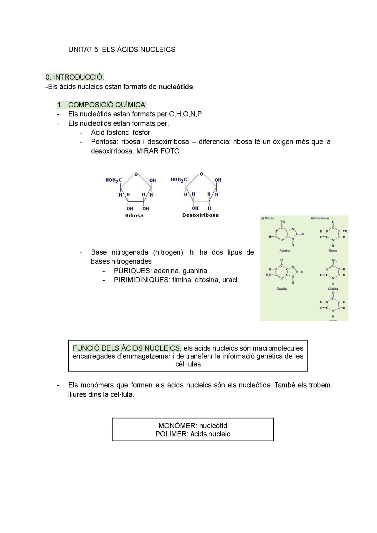 Tema 3 Composición De Los Seres Vivos Resúmenes De Biología Docsity
