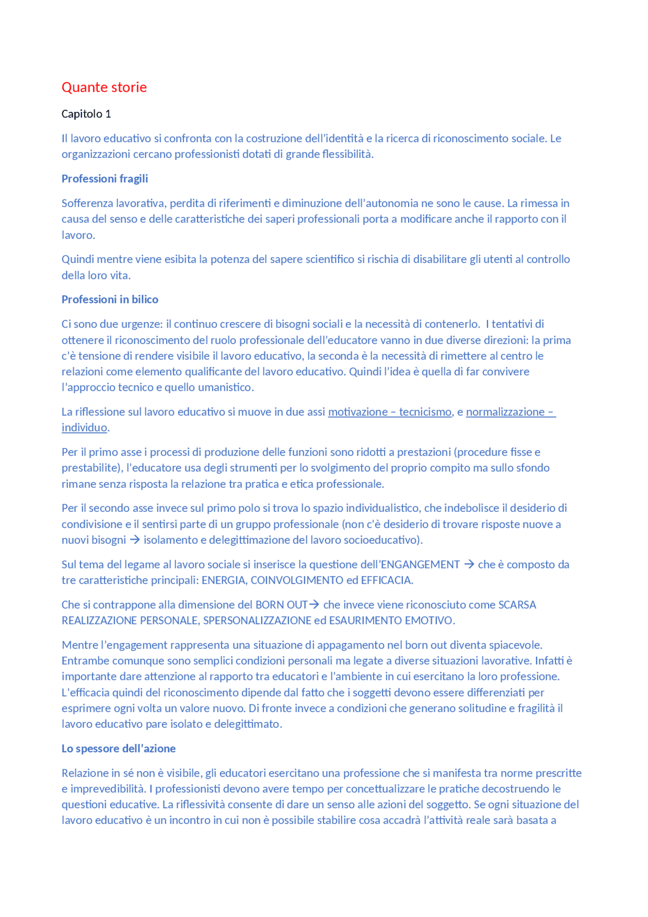 Quante Storie Riassunto Appunti Di Pedagogia Docsity