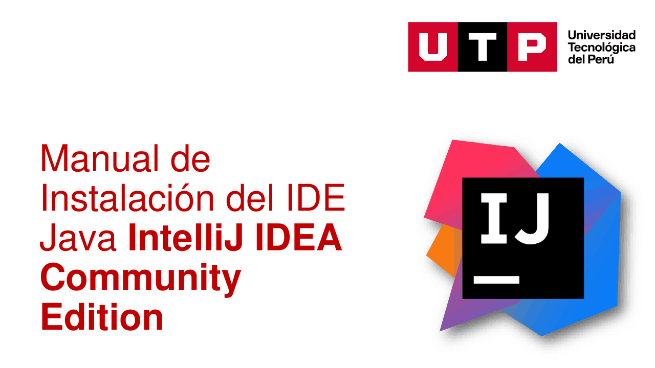 Manual instalacion intellij idea community edition | Diapositivas de ...