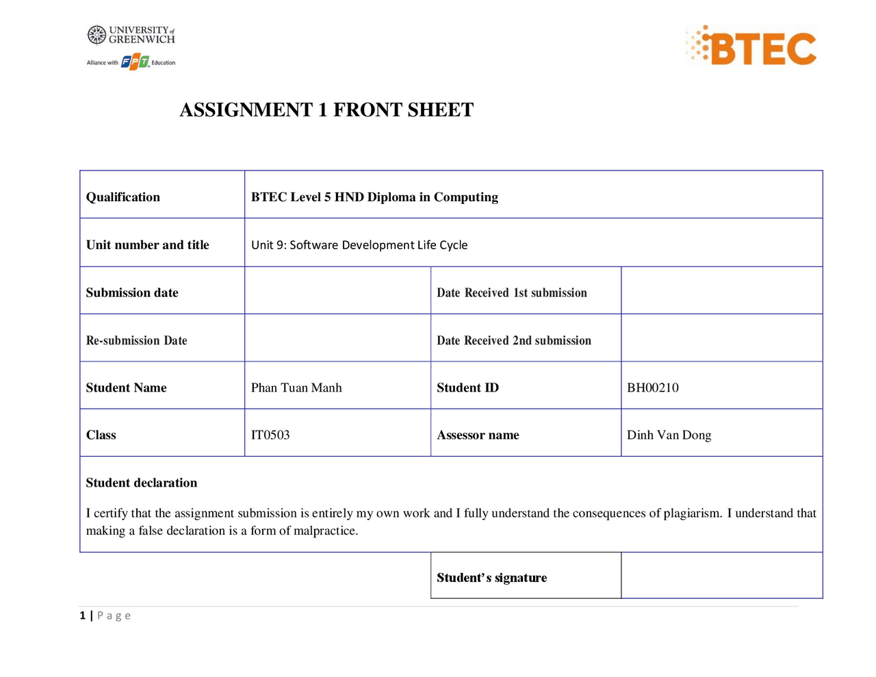Assignment SDLC (1631) - Grade M | Study Guides, Projects, Research Web Application Development ...