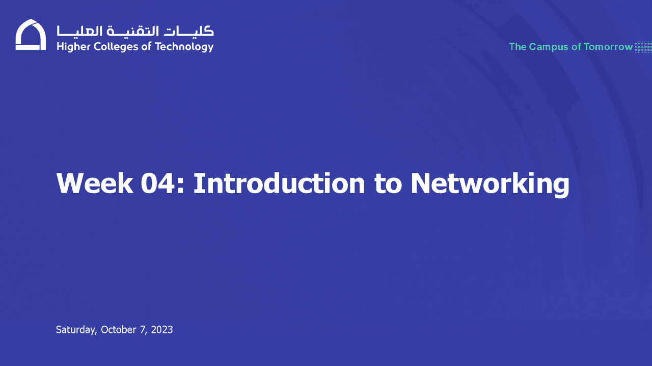 Week 04 Introduction To Networking Slides Computer Systems Networking And Telecommunications