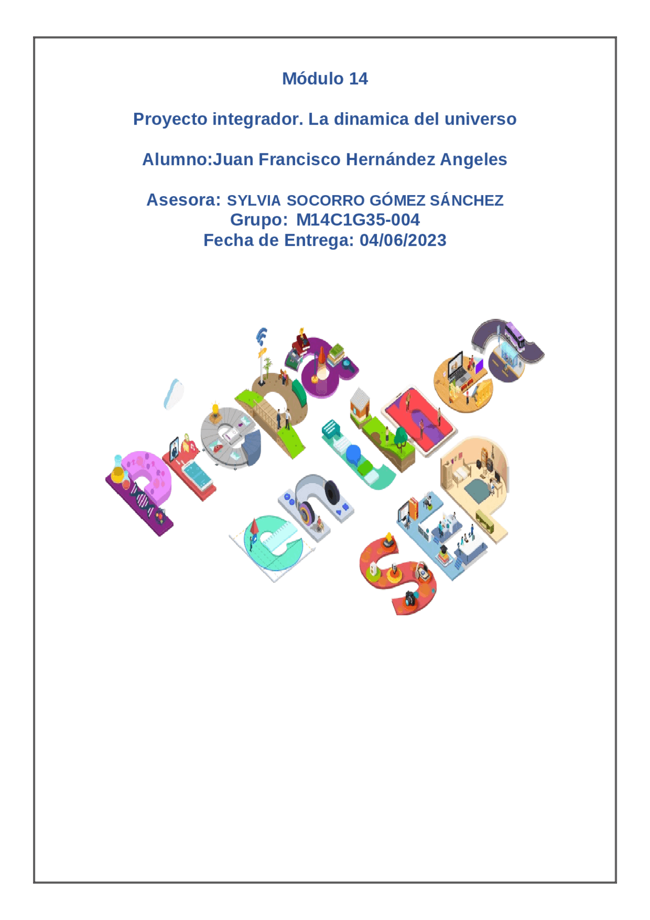 Proyecto integrador, semana 4, modulo 14 | Resúmenes de Iniciación a la ...