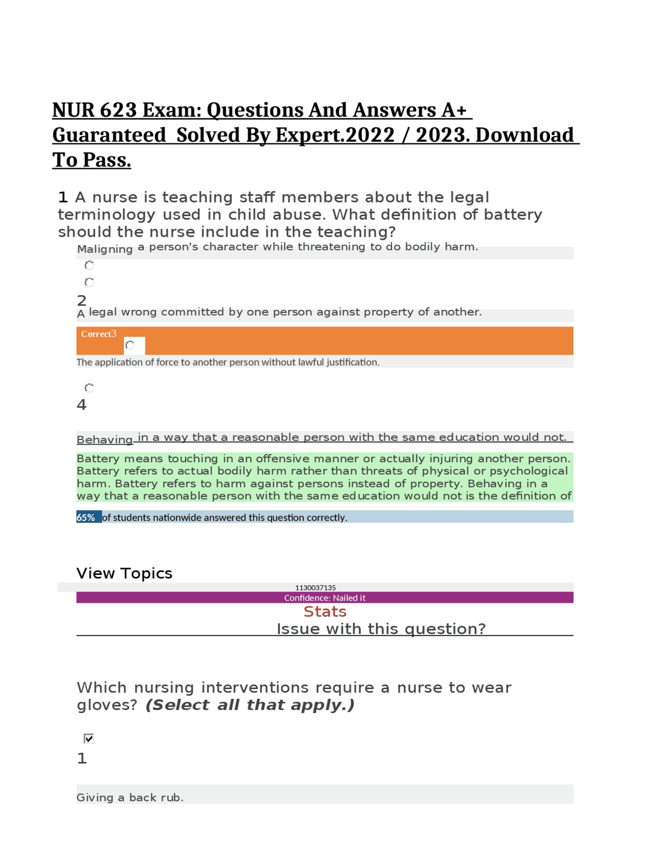 NURSING PSYCH UNIT I STUDY GUIDE CROWDER COLLEGE ADN NURSIN 272 LATEST ...