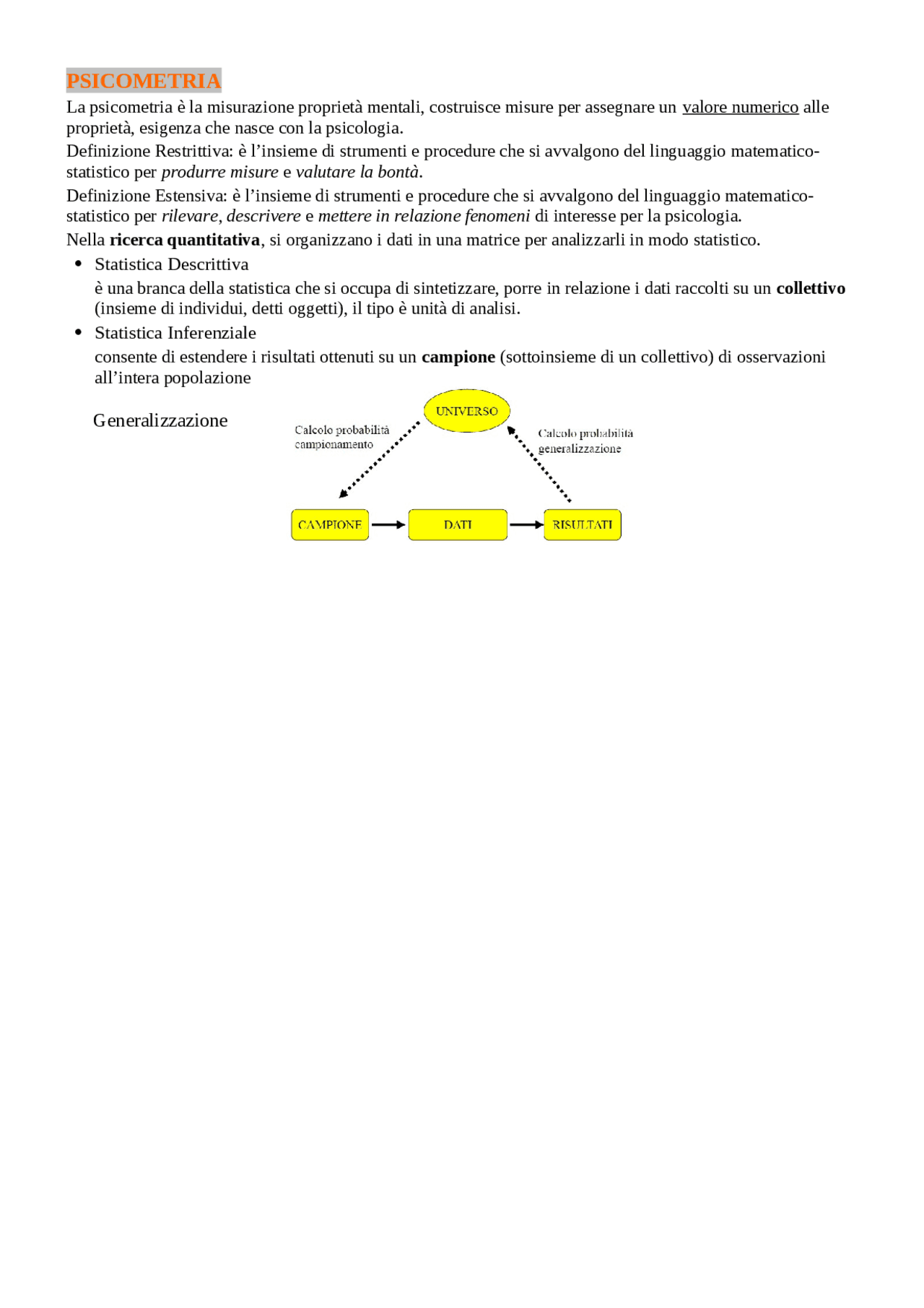 Psicometria Appunti Appunti Di Psicometria Docsity