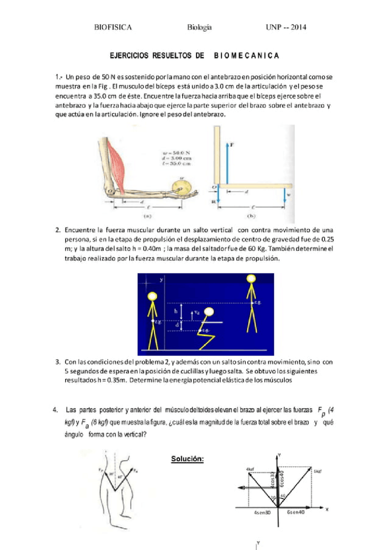 Biofisica Ejercicios Apuntes De Biofísica Docsity