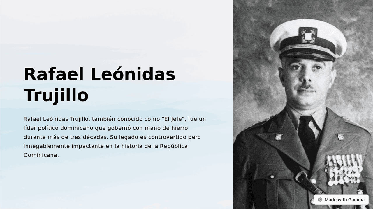 Resumen de rafael leonidas trujillo sobre su vida, su muerte y todo lo ...