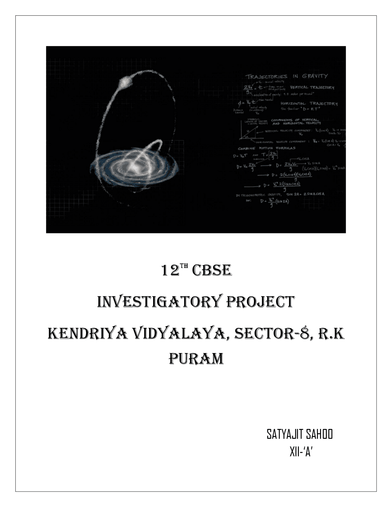Investigatory project | Study Guides, Projects, Research Physics | Docsity