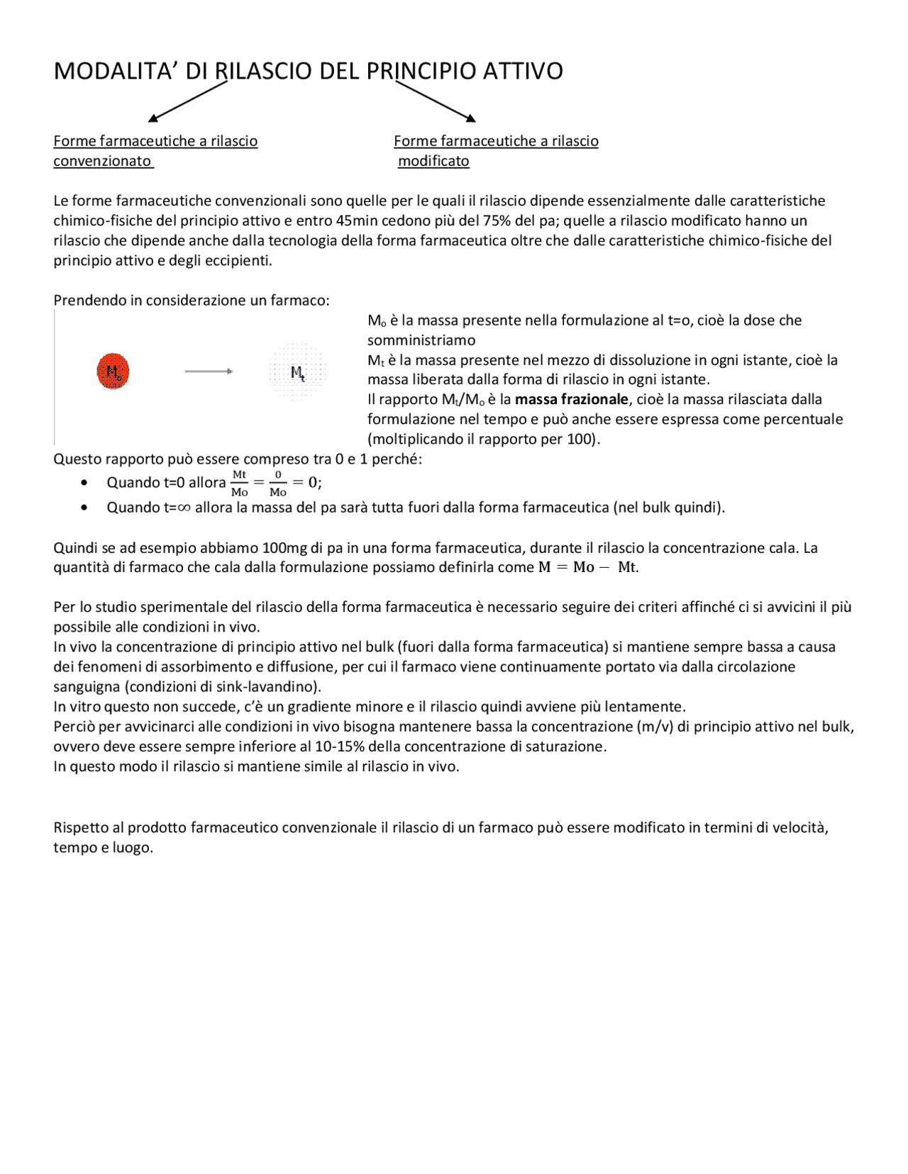 Sistemi Farmaceutici A Rilascio Modificato Prima Parte Prof Barbara