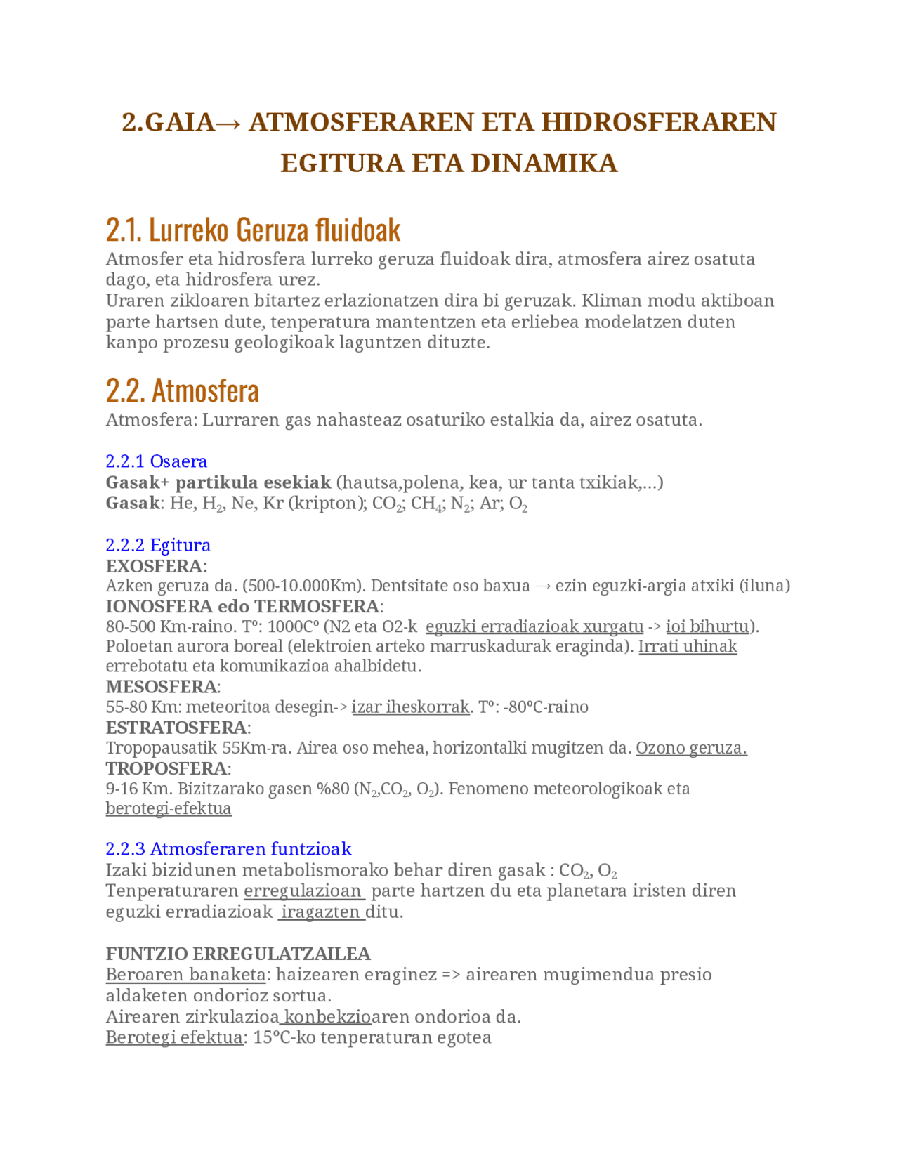 Apuntes De Biogeo En Euskera Apuntes De Geología Docsity