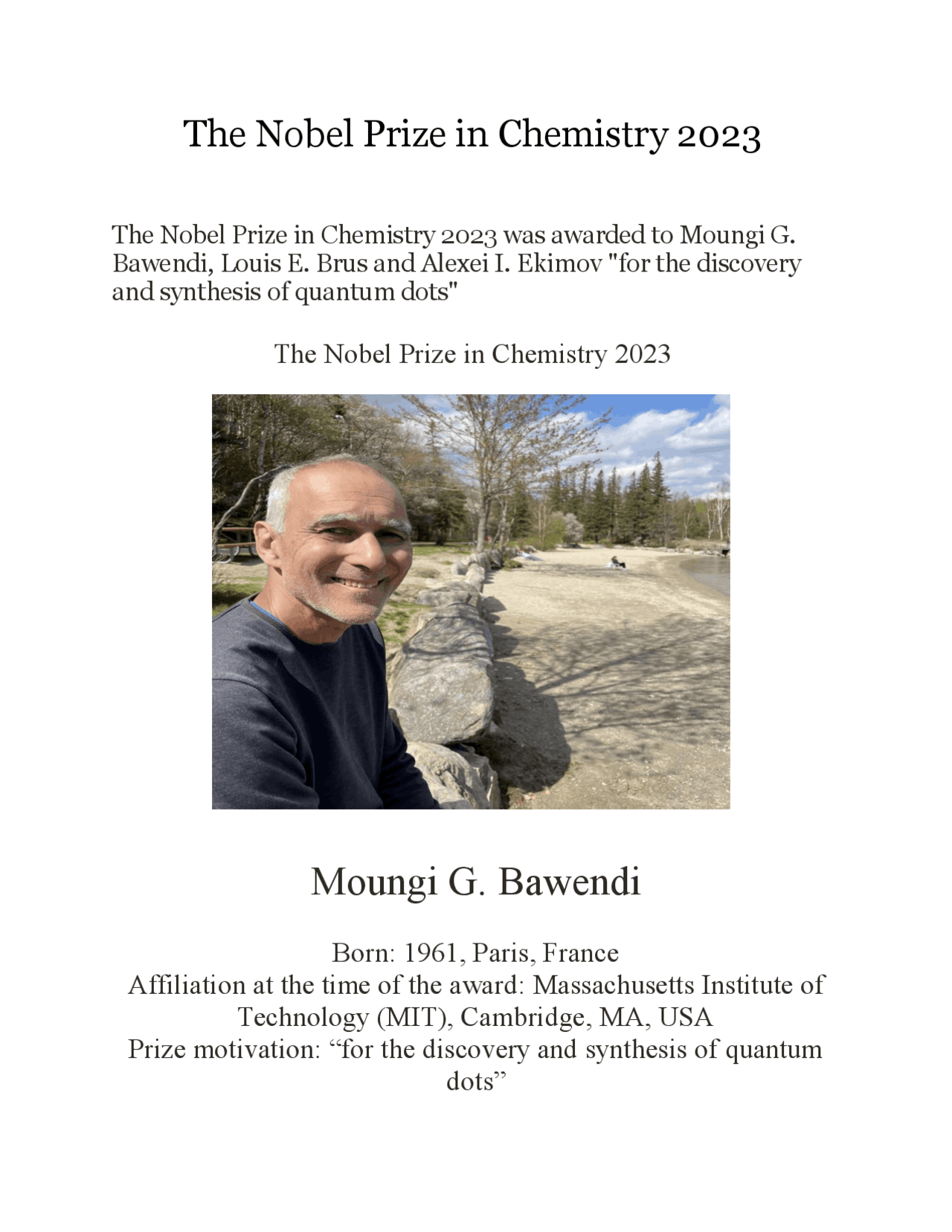 nobel prize in physics 2023 | Study notes Physics | Docsity