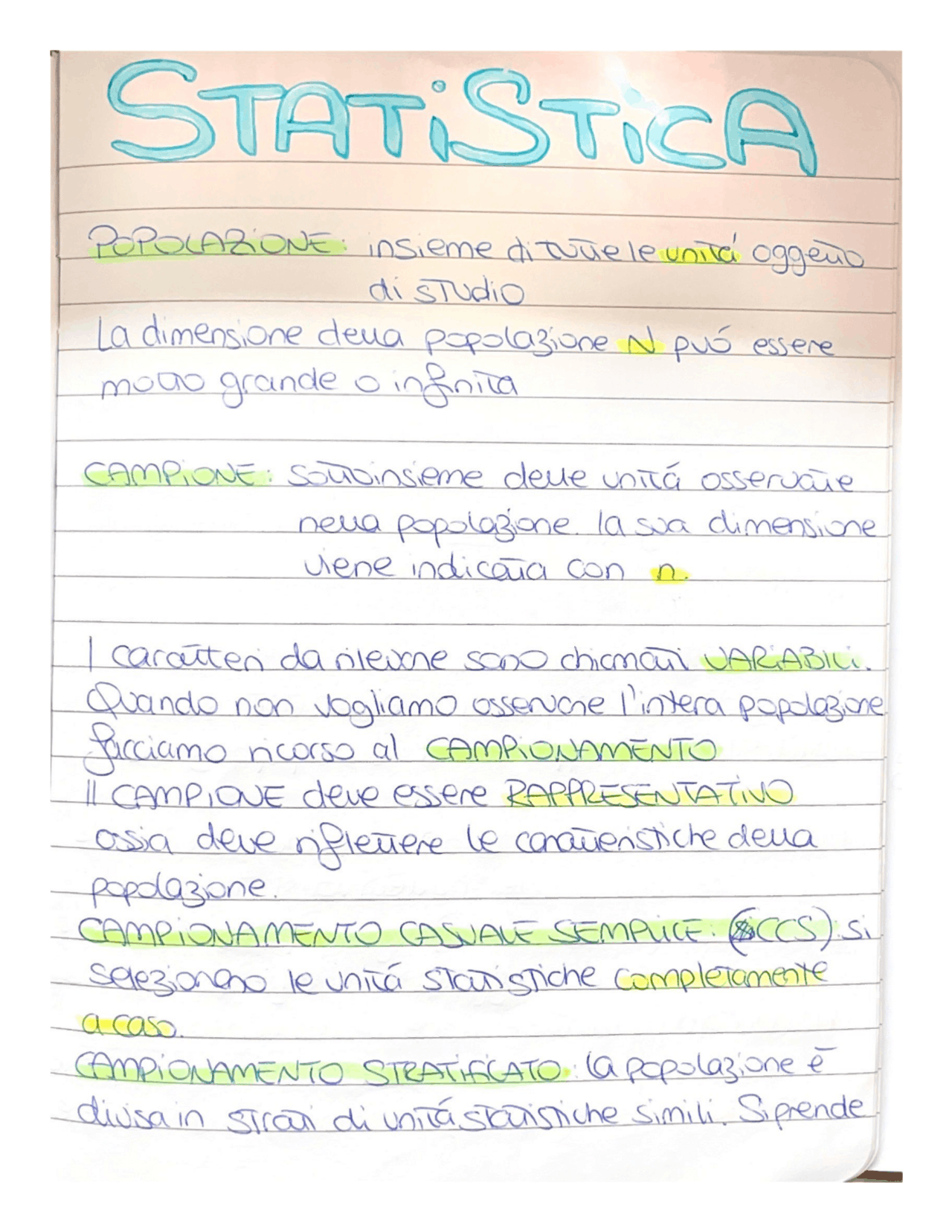 Appunti Corso Statistica De Stefano Units Appunti Di Statistica Docsity