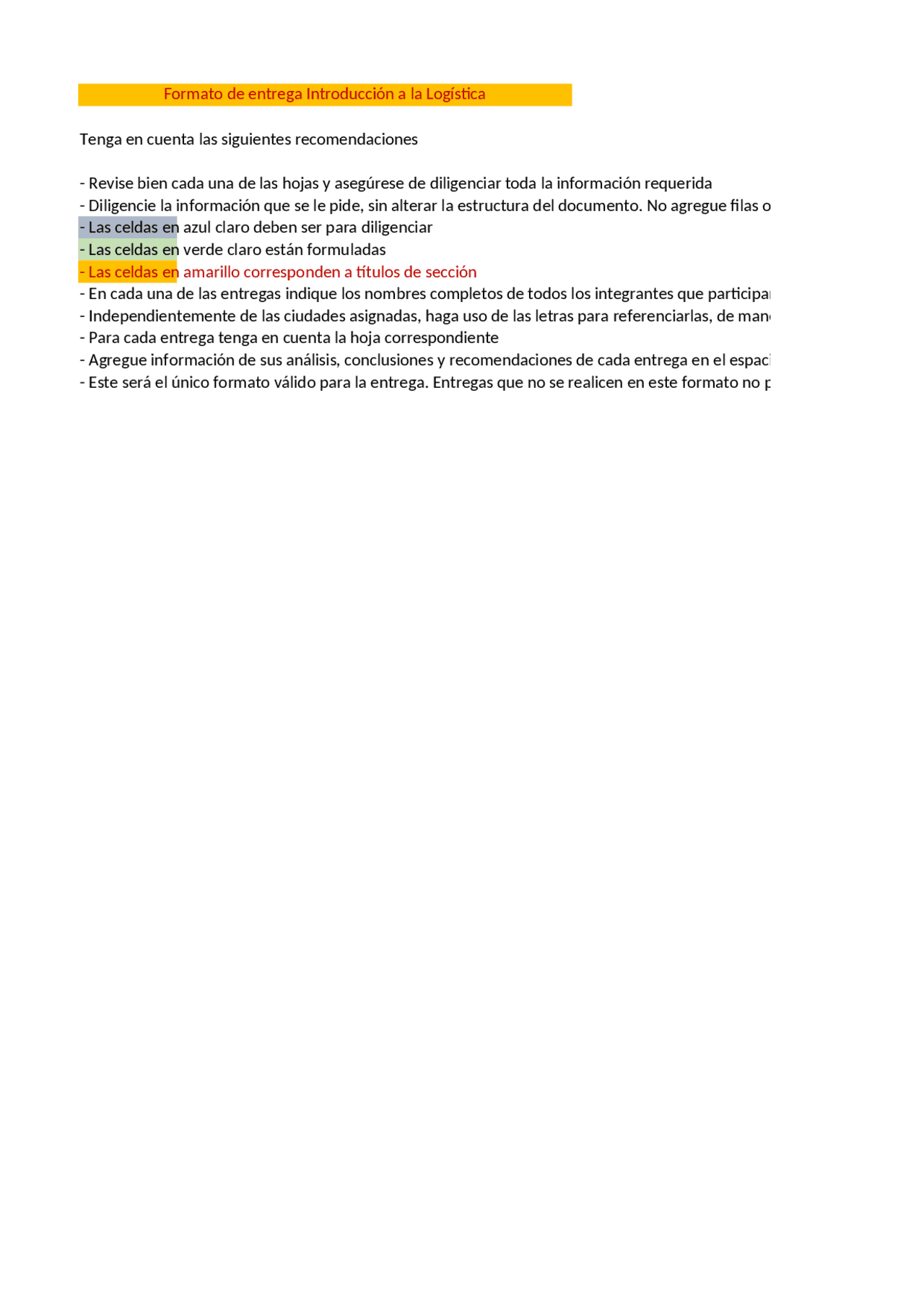 Ejercicios Segunda Entrega Ejercicios De Logística Docsity