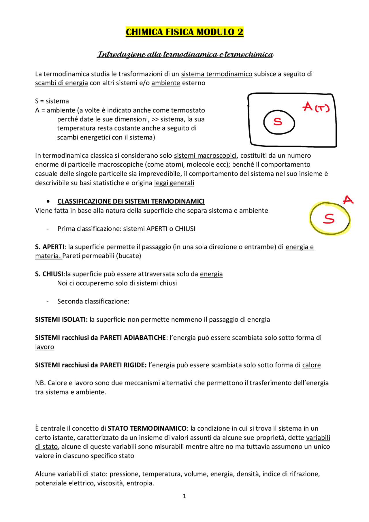 Termoddinamica Ctf Modulo 2 Di Chimica Fisica Appunti Di Chimica