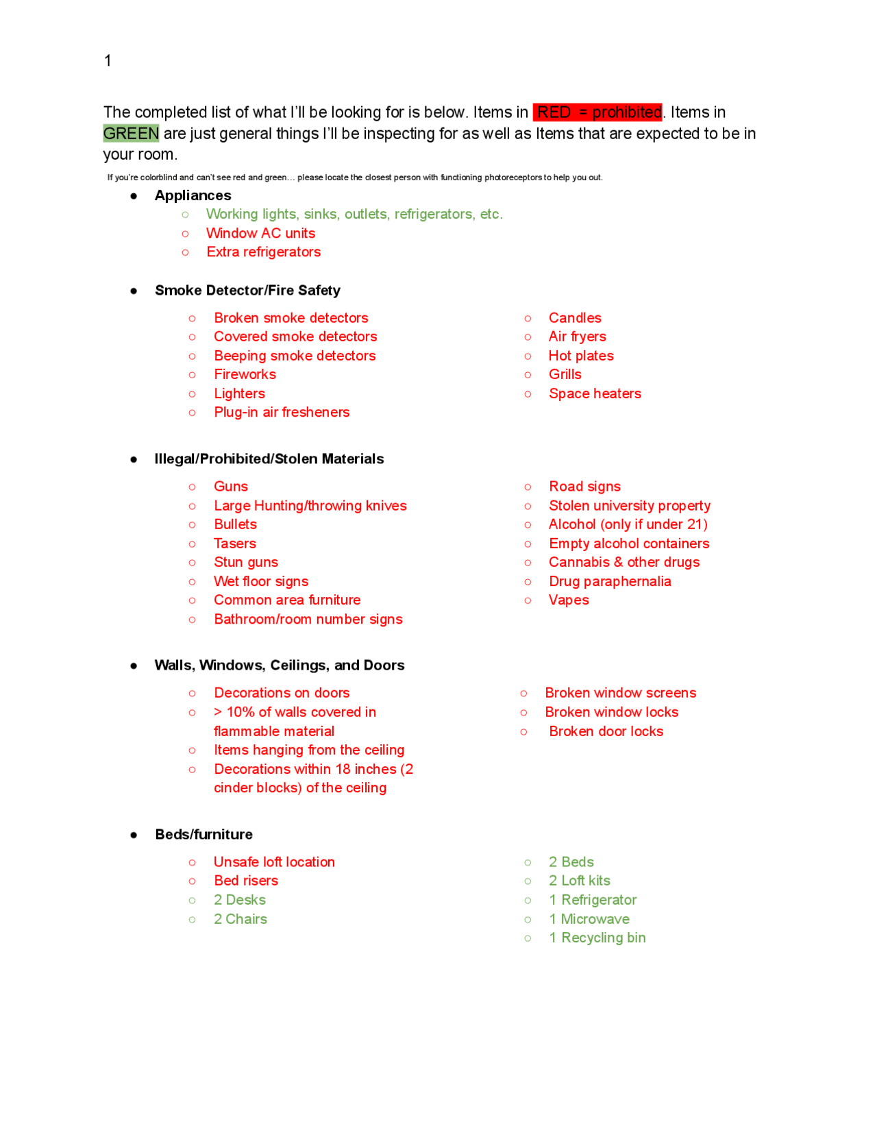 Health And Safety For Rooms Cheat Sheet Public Health Docsity
