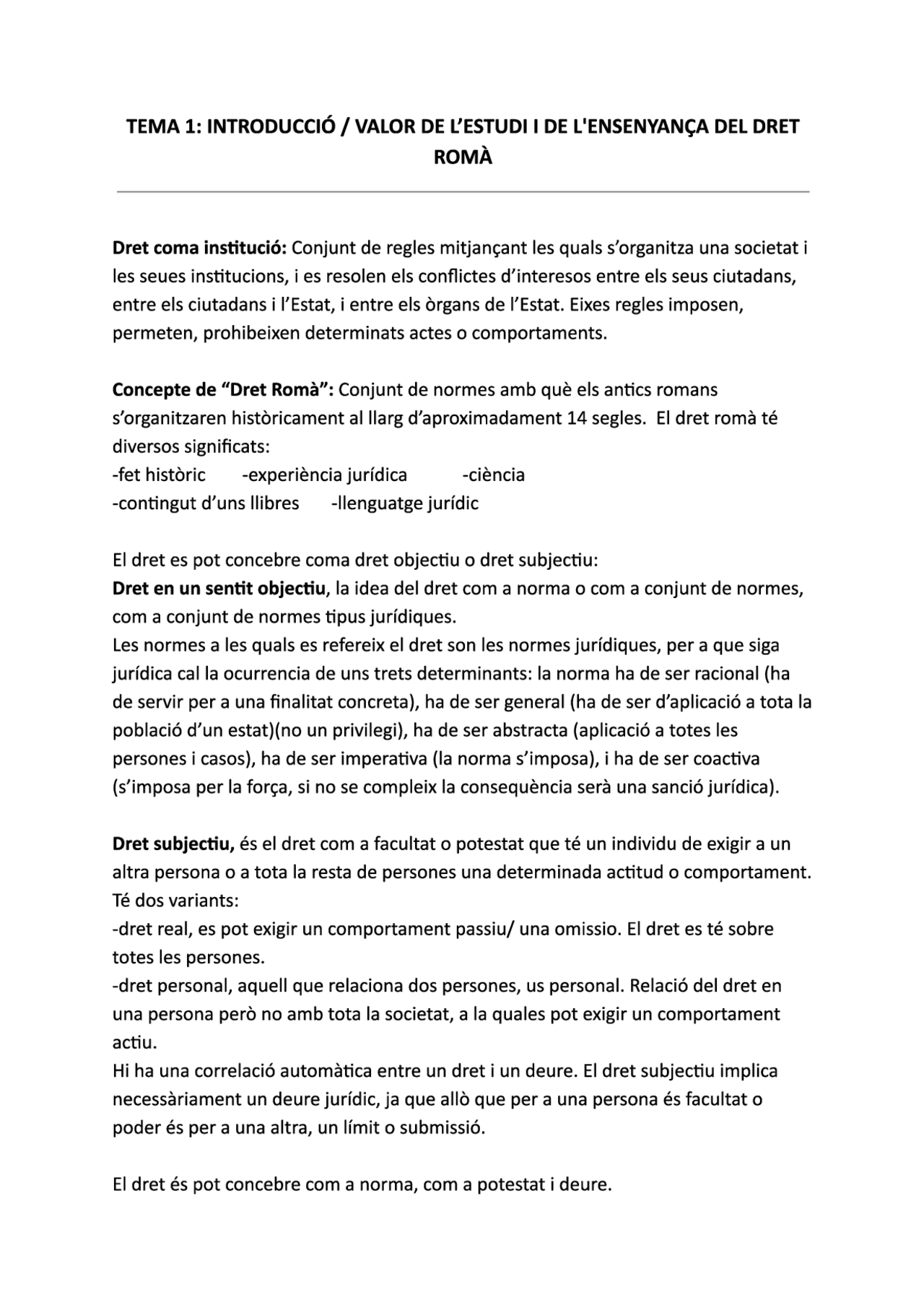 Derecho Romano Primer Cuatri Resúmenes De Derecho Romano Docsity