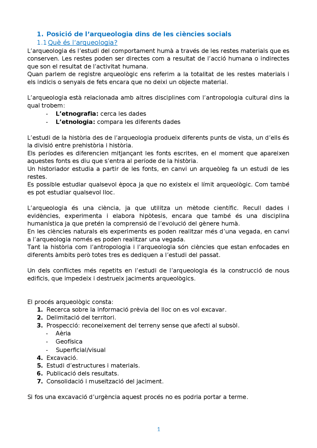 Resumen Del Primer Tema De Arqueología Resúmenes De Arqueología Docsity