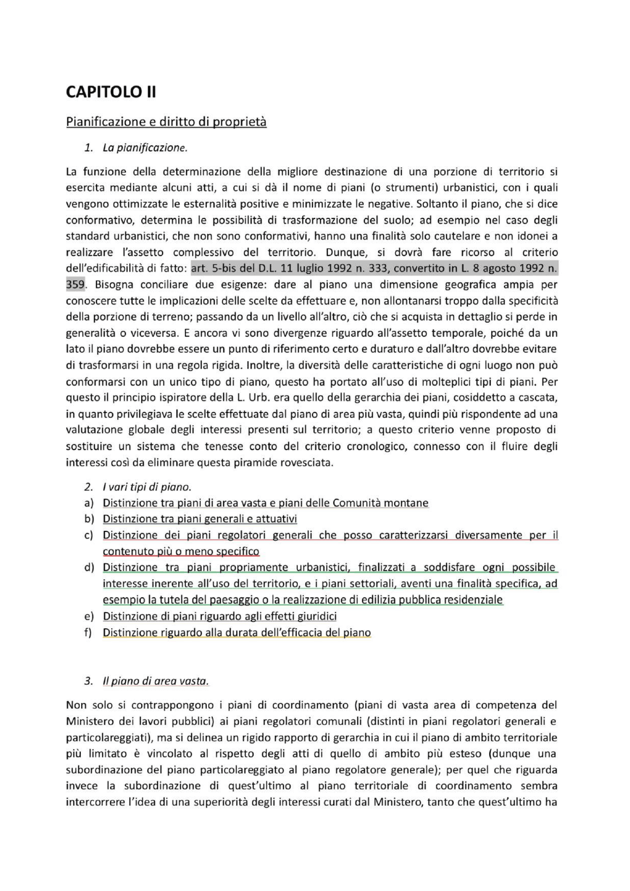Riassunto Manuale Breve Diritto Urbanistico Sintesi Del Corso Di