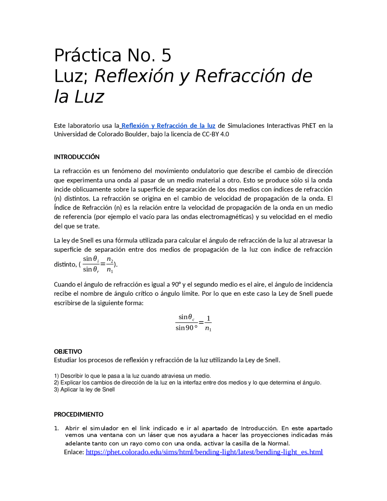 Practica fisica general | Ejercicios de Física | Docsity
