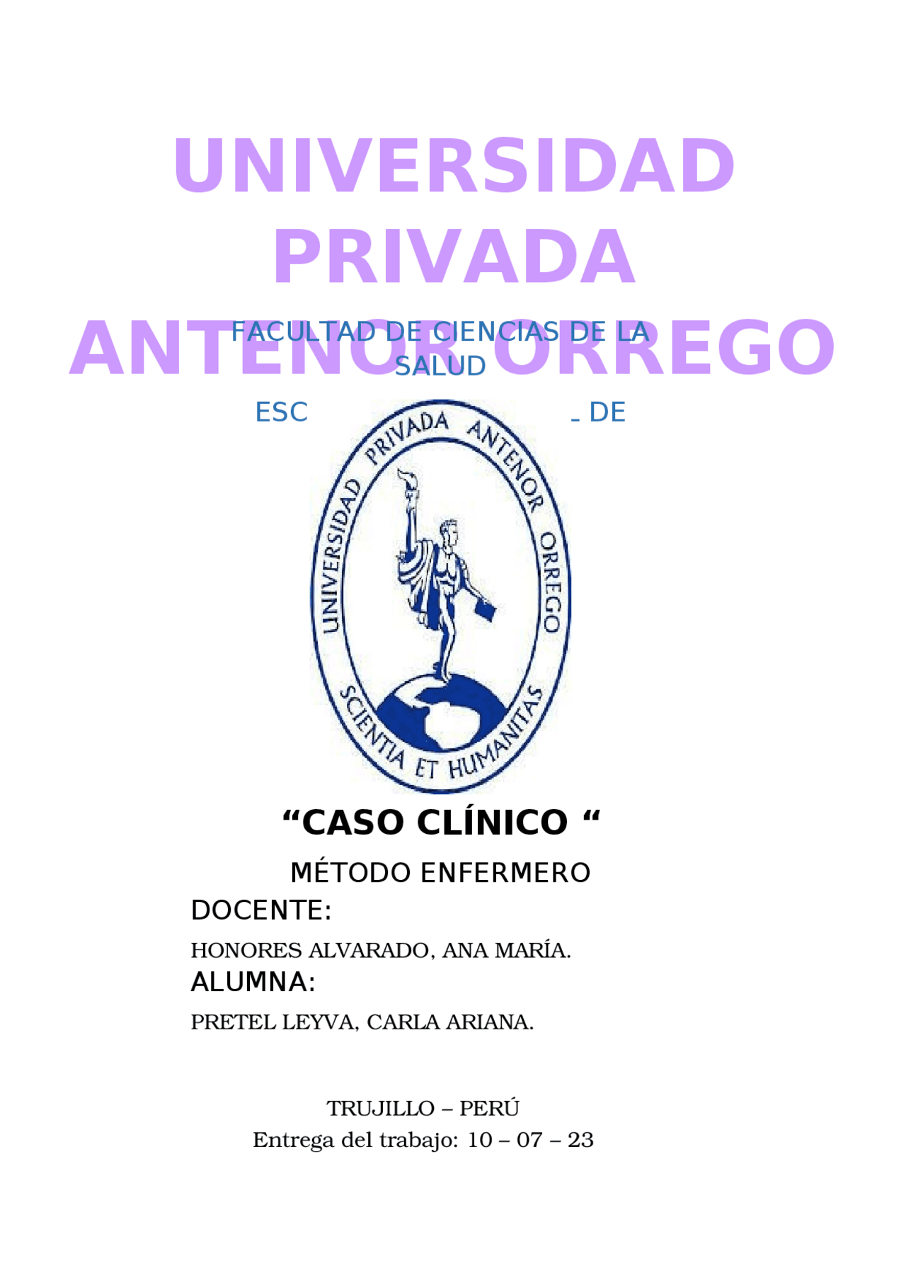 Método Enfermero Caso Clínico Guías Proyectos Investigaciones De