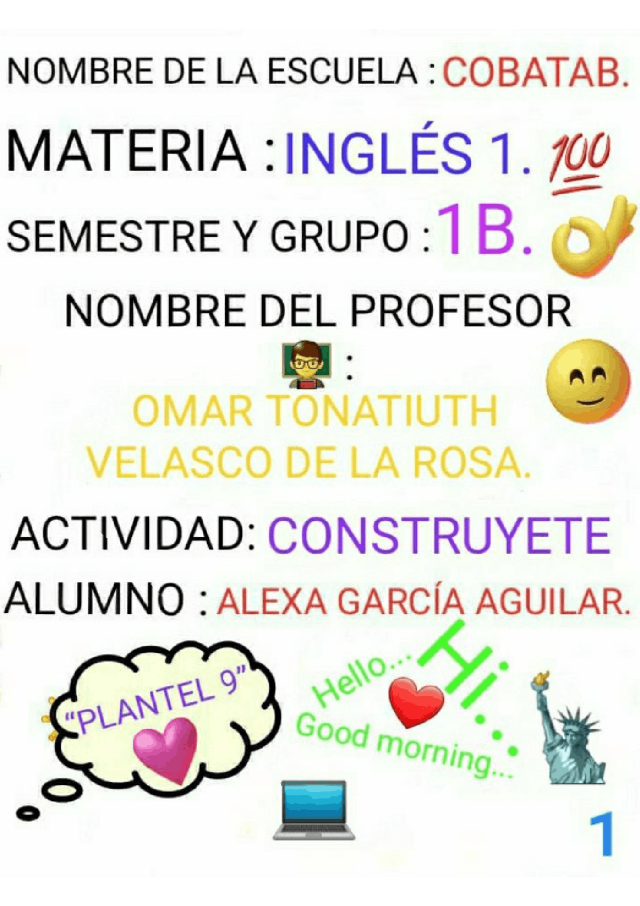 Actividad Construye Te De Inglés Traducciones De Inglés Docsity