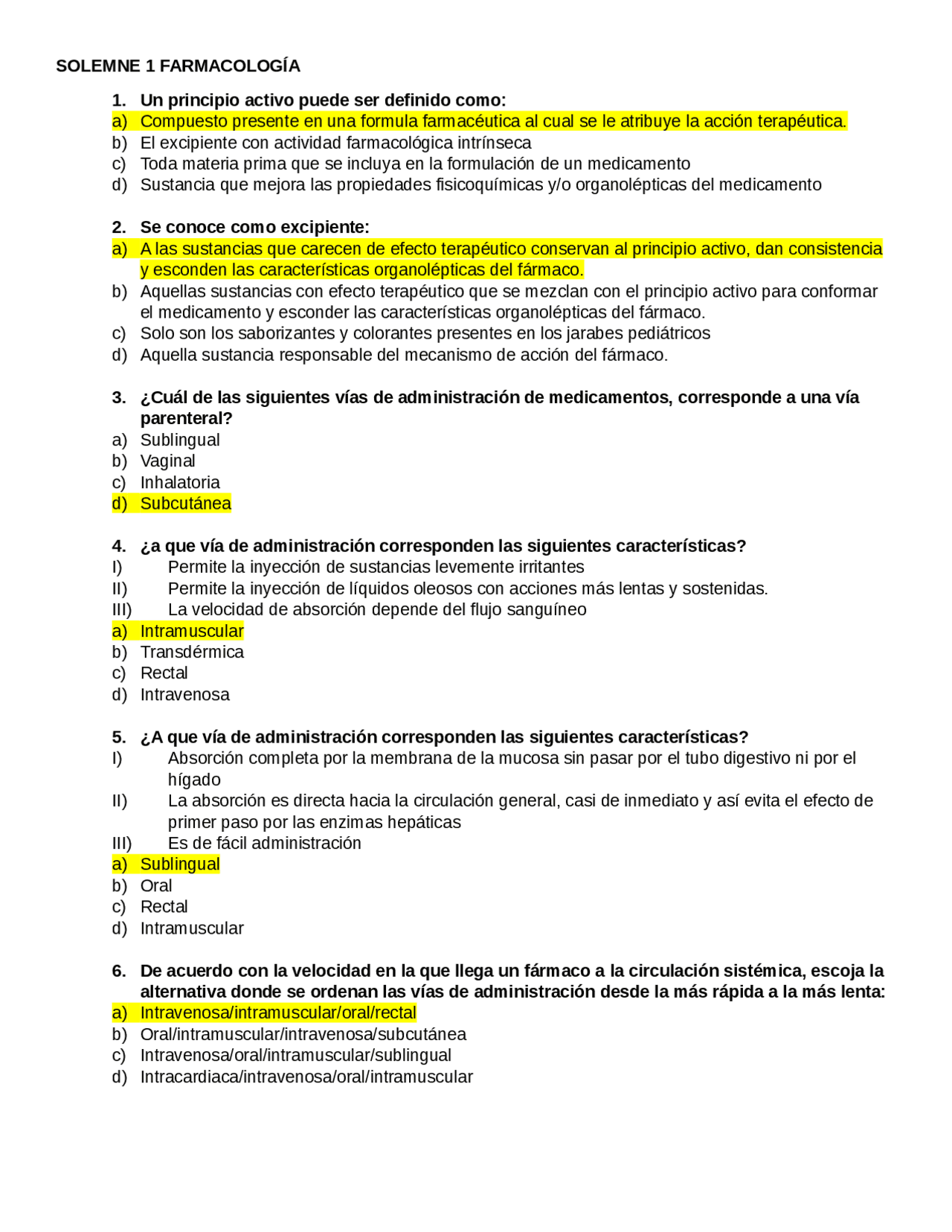 Solemne de farmacología general | Exámenes de Farmacología | Docsity