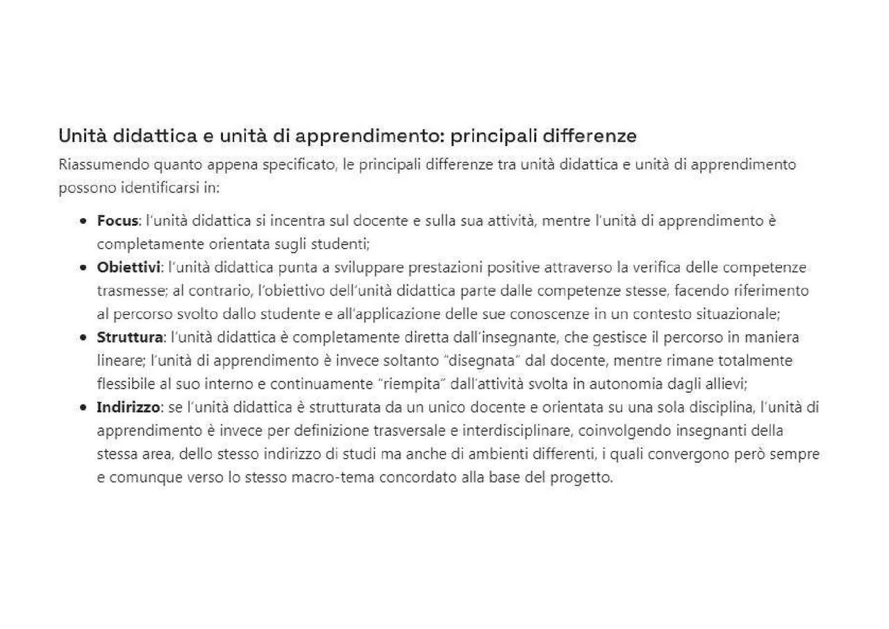 Differenze Tra Unità Didattica E Uda 4 Schemi E Mappe Concettuali Di