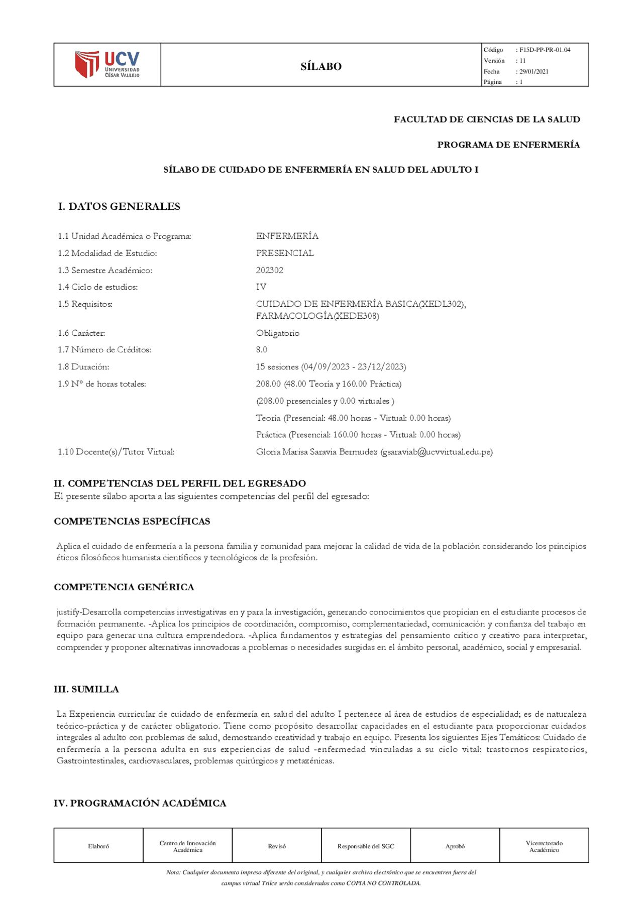 Silabos De Información Resúmenes De Derecho Docsity