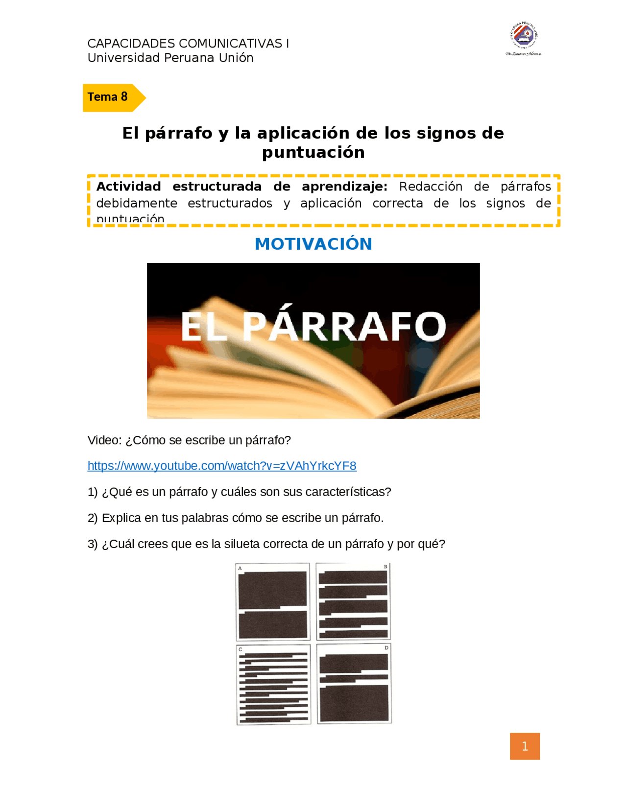 El párrafo y la aplicación de los signos de puntuación | Guías ...