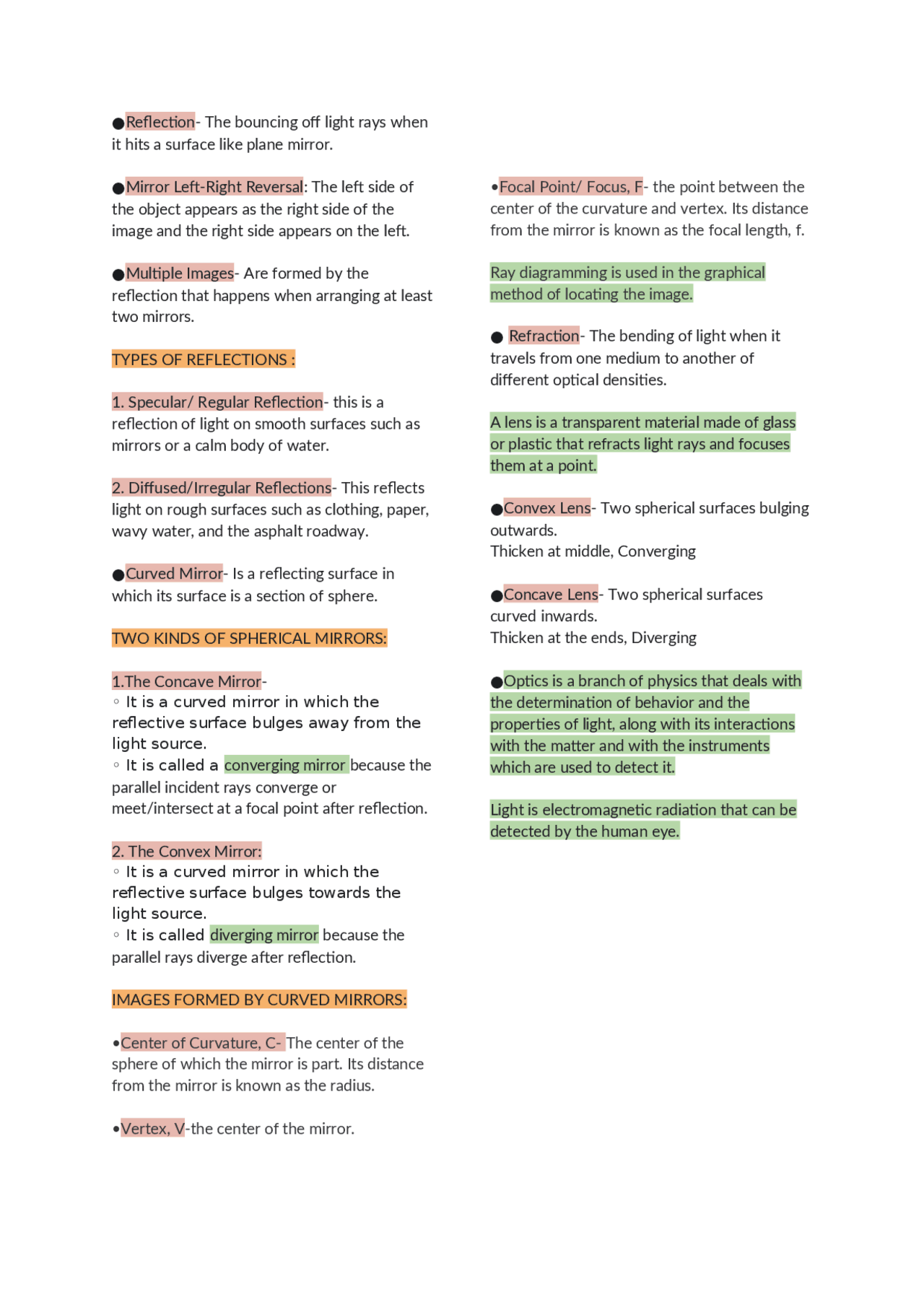 Grade 10 science reviewer | Assignments Family and Consumer Science ...