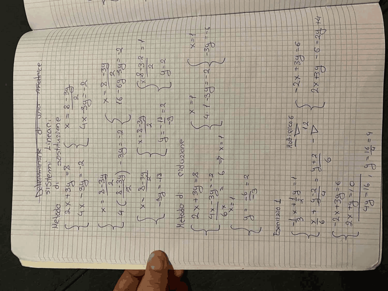 Esercizi Sistemi Lineari Appunti Di Matematica Generale Docsity