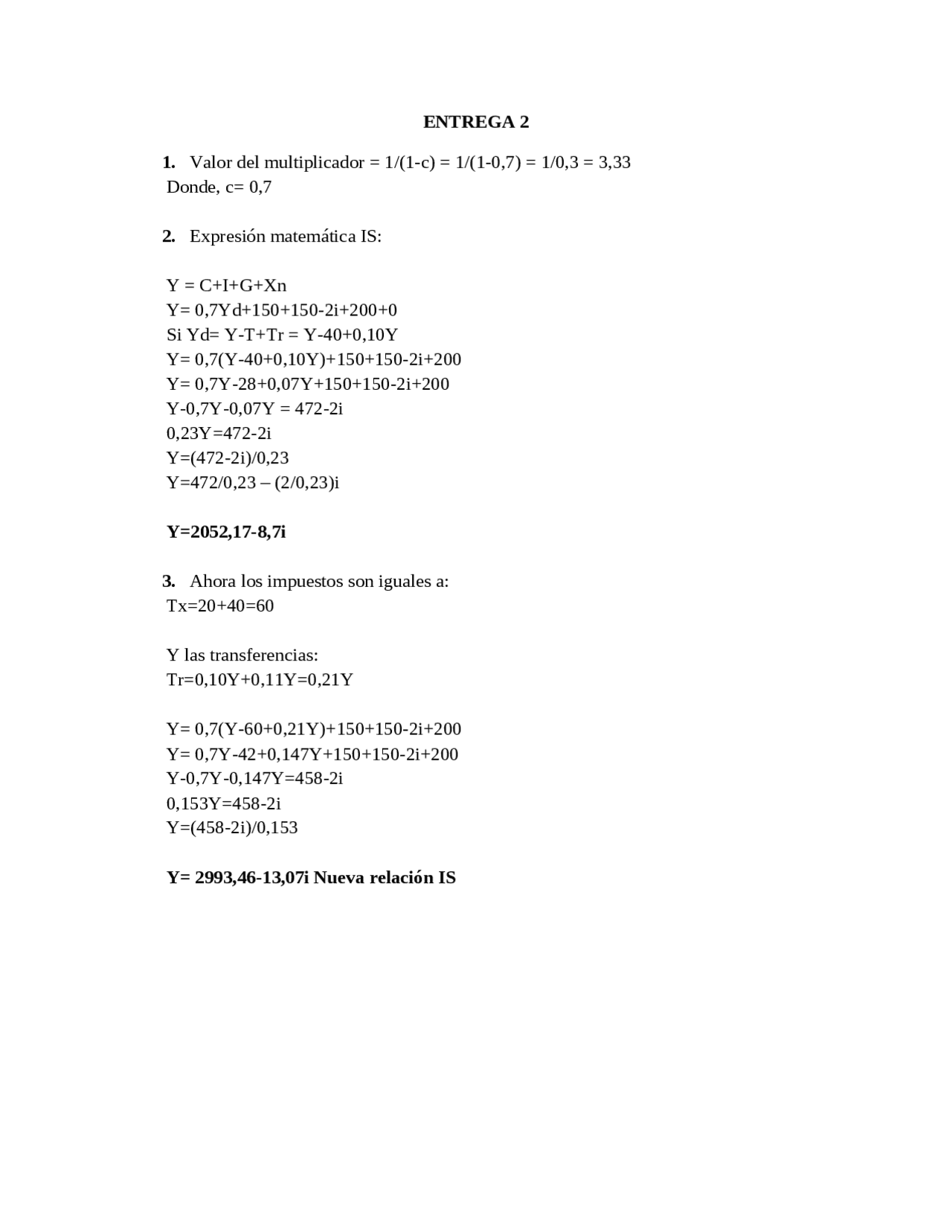 Ejercicios De Macroeconomia Ejercicios De Macroeconomía Docsity