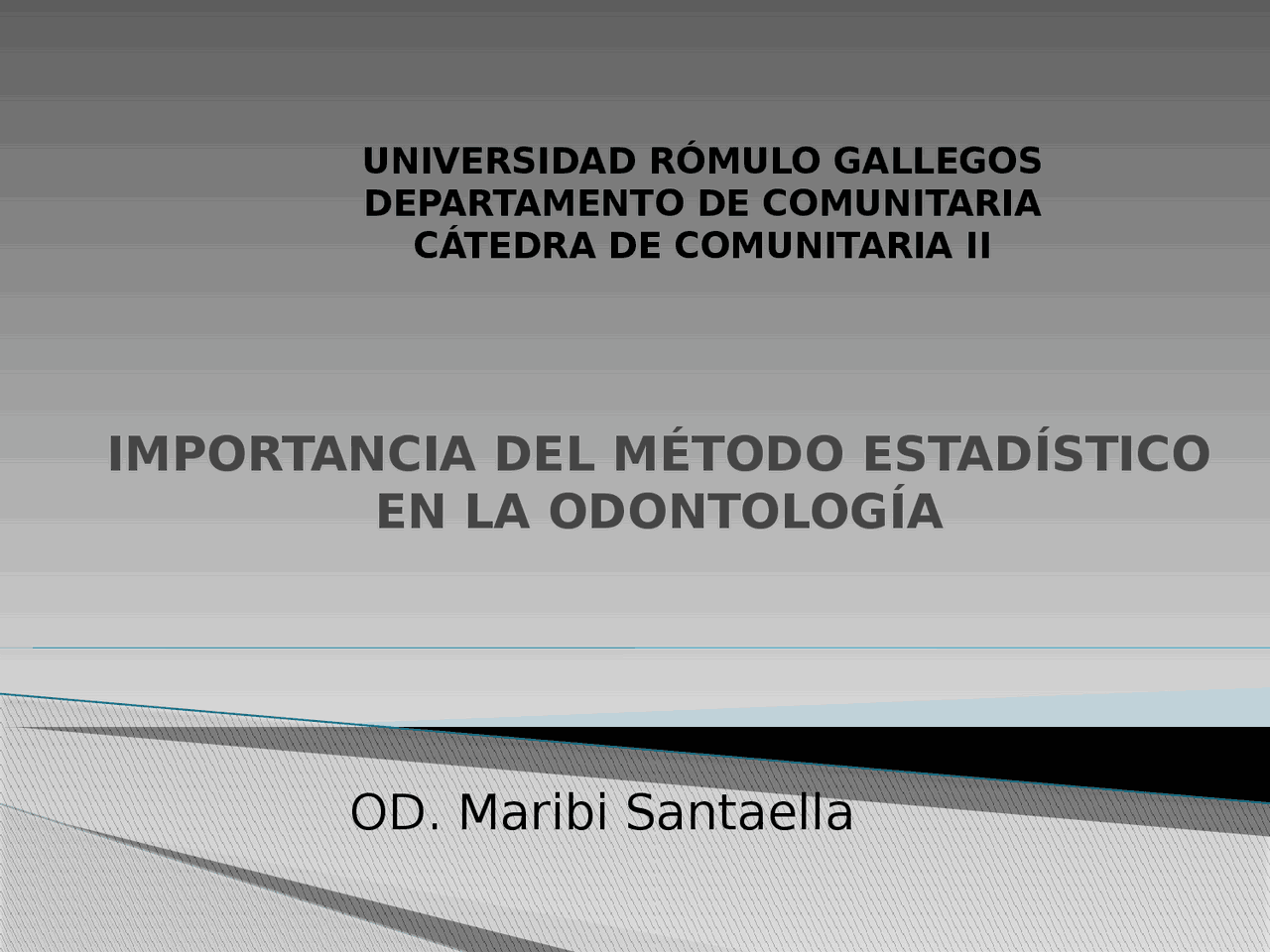 Métodos Estadísticos Diapositivas De Enfermería Comunitaria Docsity