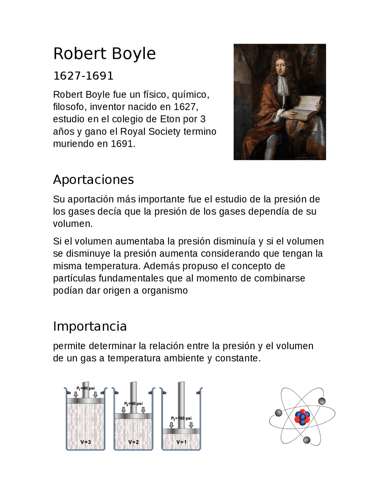 Vida de Robert Boyle | Apuntes de Química | Docsity