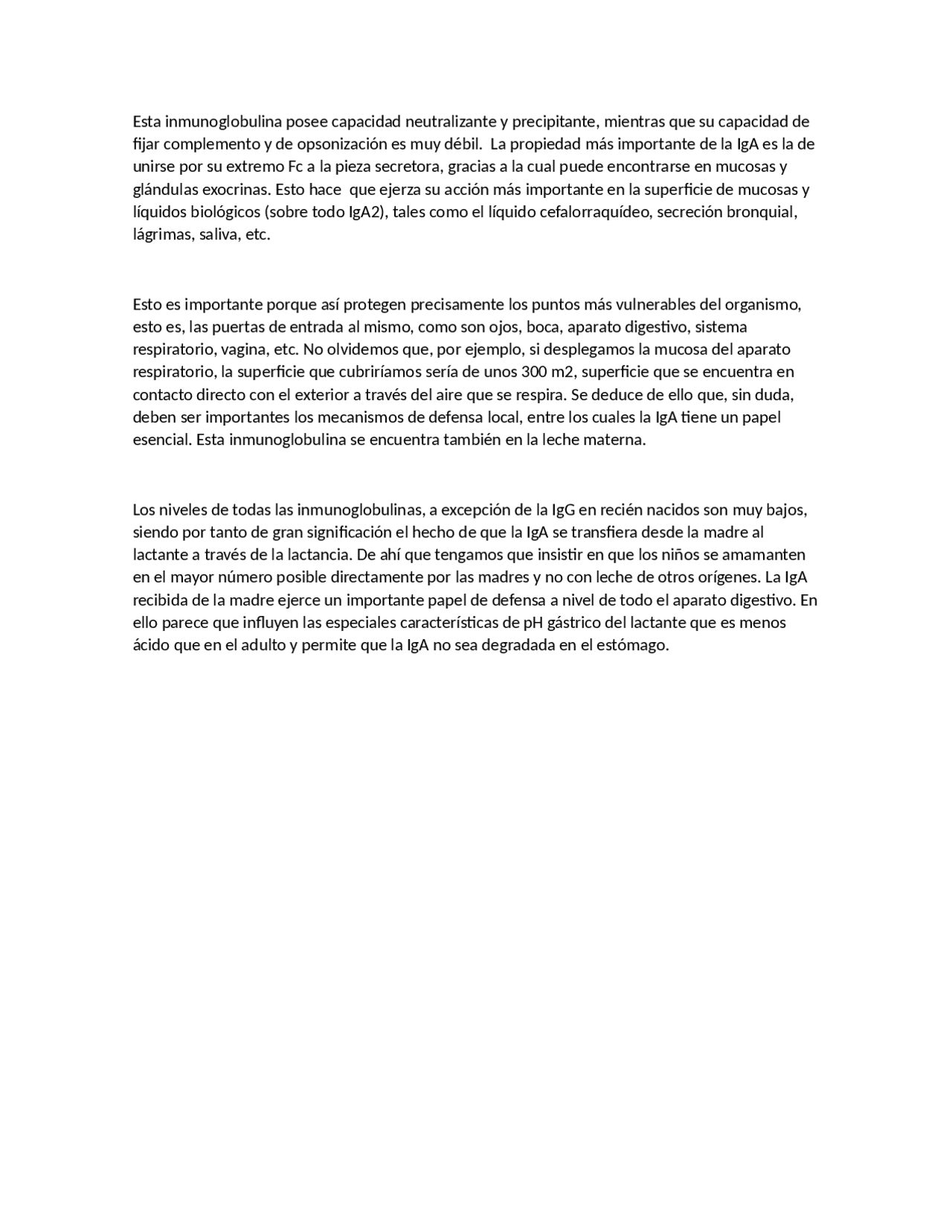 Mucosas y la inmunogloblinina IgA secretora | Resúmenes de Inmunología ...