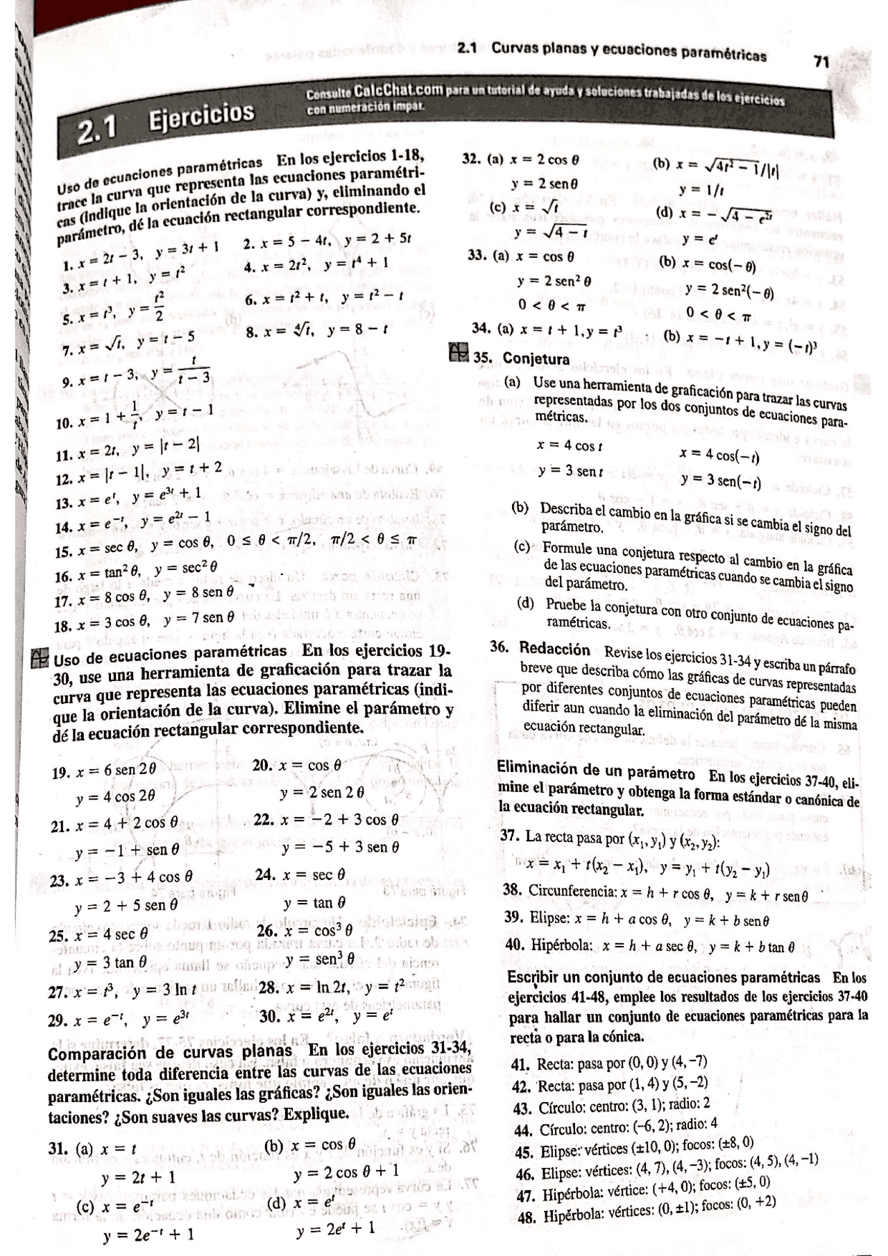 Ejercicios De Cálculo Vectorial De Tercer Semestre Ejercicios De