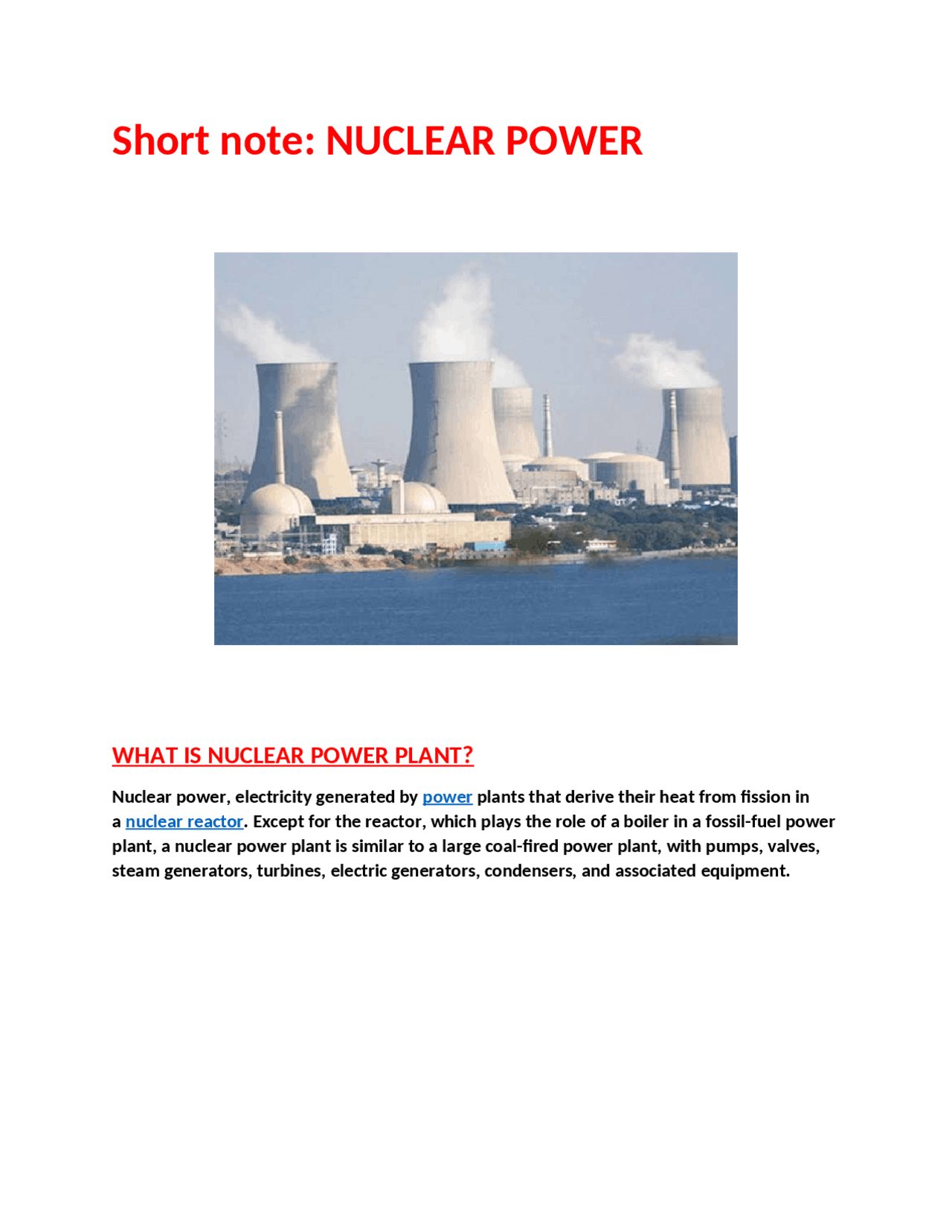 Nuclear power and a case study of nuclear incident in India | Study ...