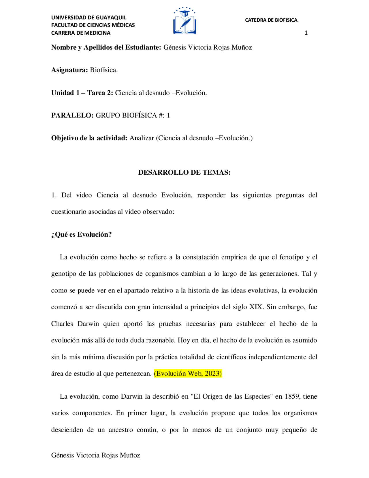 Teoría Evolutiva De Charles Darwin Apuntes De Biología Evolutiva