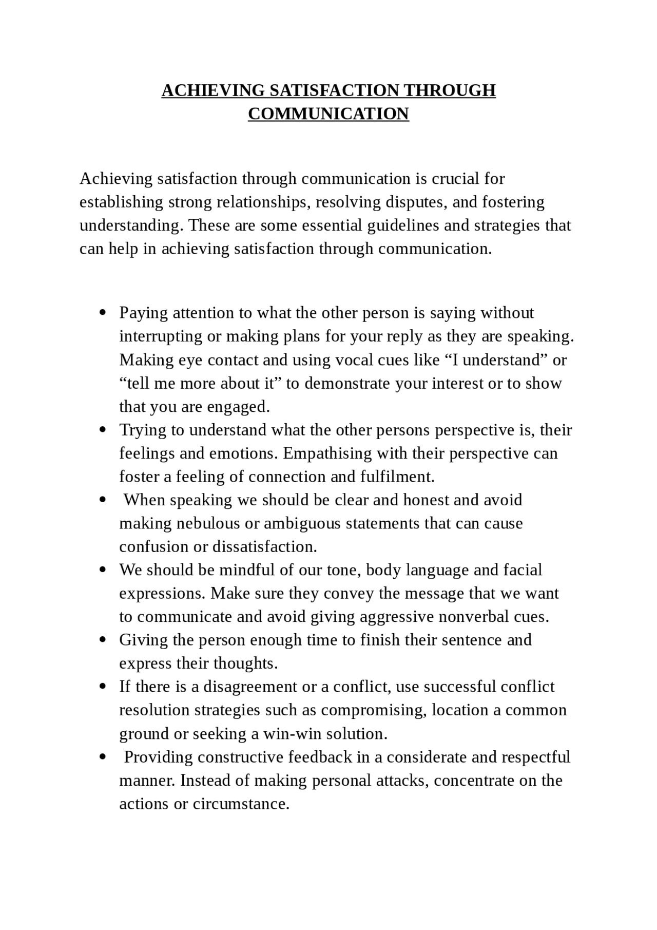 How can you achieve success through communication using different ...