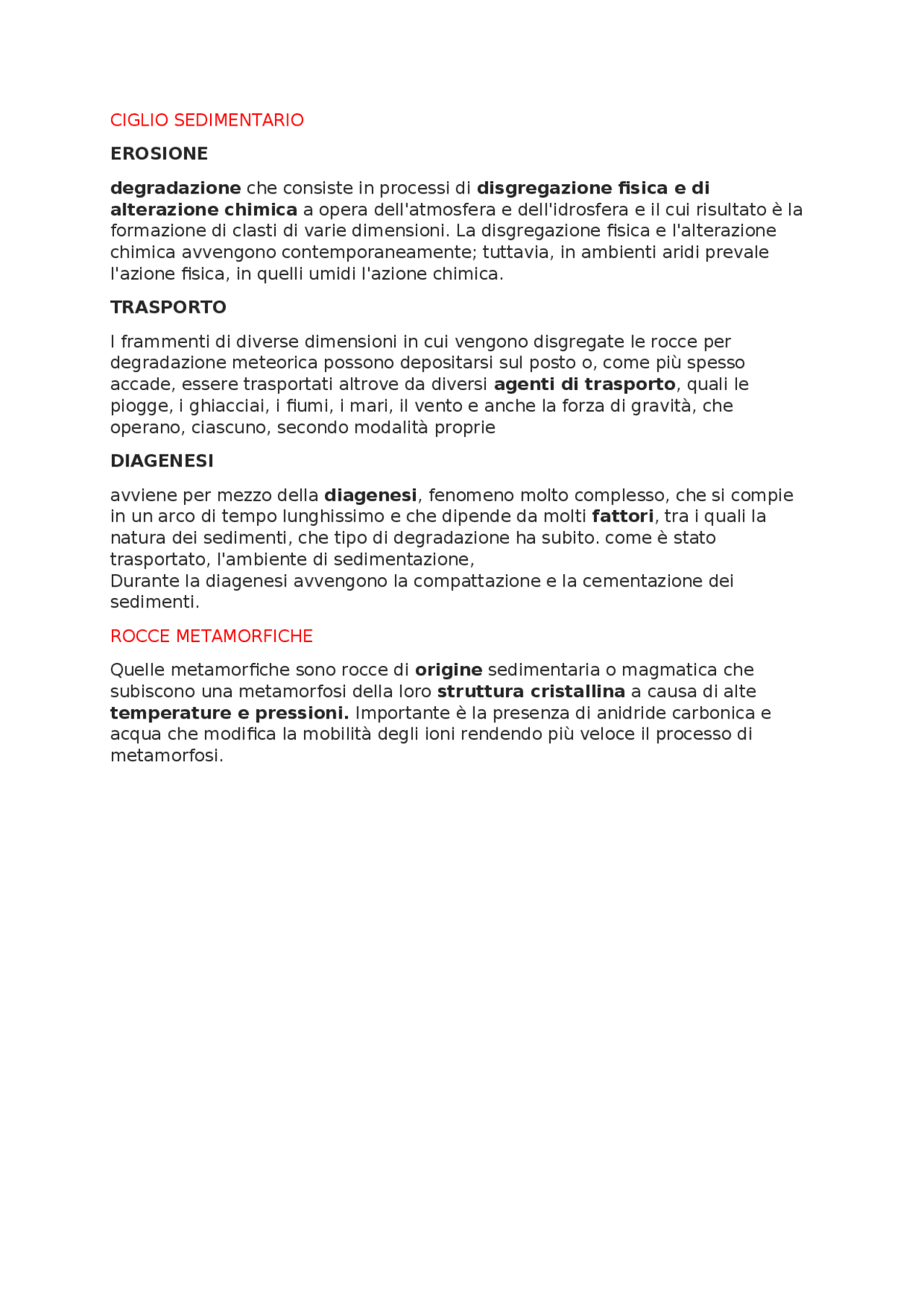 Scienze Della Terra Appunti Appunti Di Scienze Della Terra Docsity