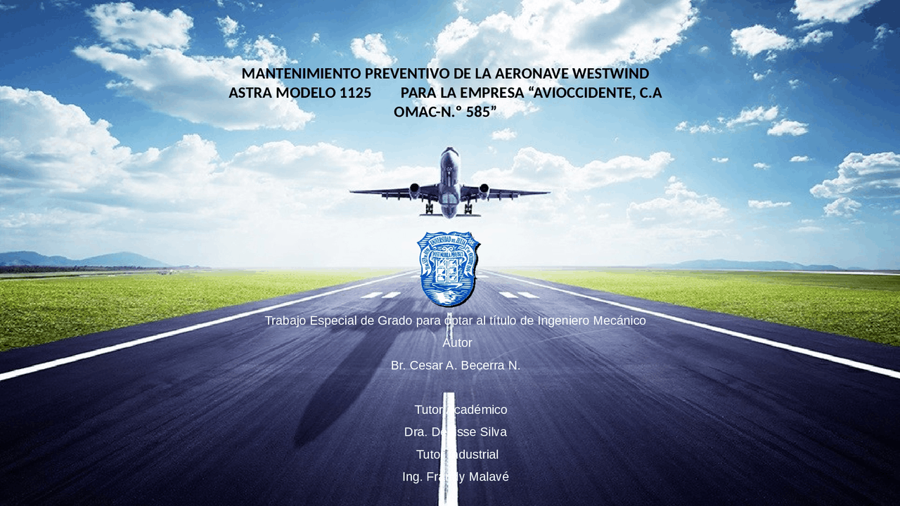 Presentación para disertación de tesis de grado mantenimiento ...